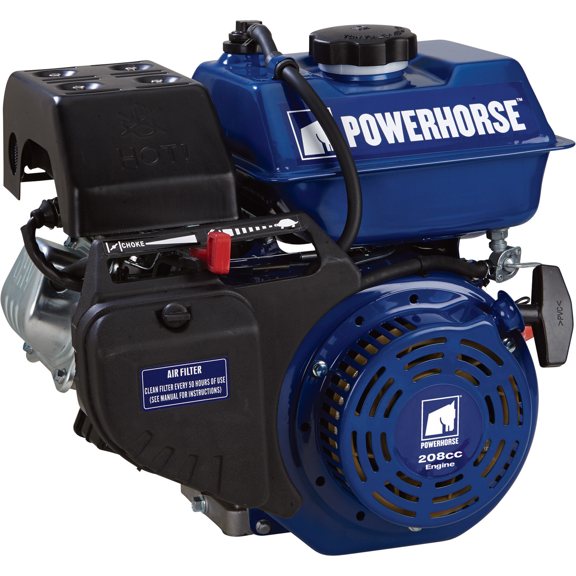 Powerhorse OHV Horizontal Engine — 208cc, 3/4in. (19.05) x 2 19/64in ...