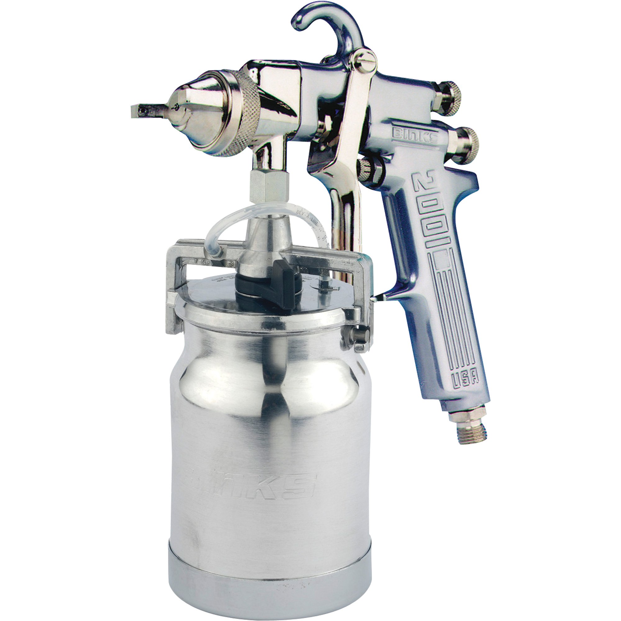 Binks Conventional Spray Gun with 1-Qt. Siphon Cup — Model# 98-2650 ...