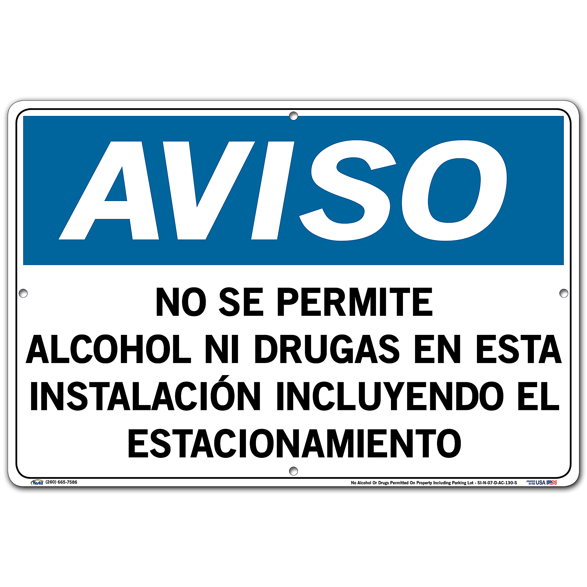 Vestil, Notice Sign (Spanish/Espanol) - Aluminum Composite, Sign ...