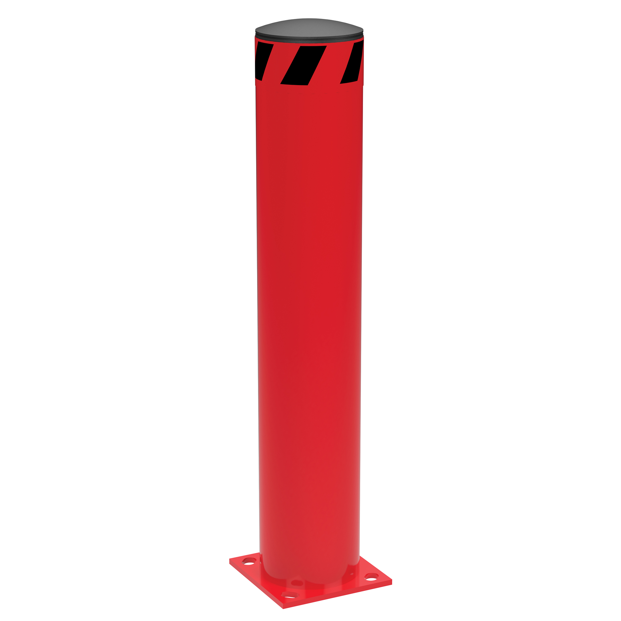Vestil, 36in.x6.5in. Pipe safety bollard red, Height 36 in, Model# BOL ...