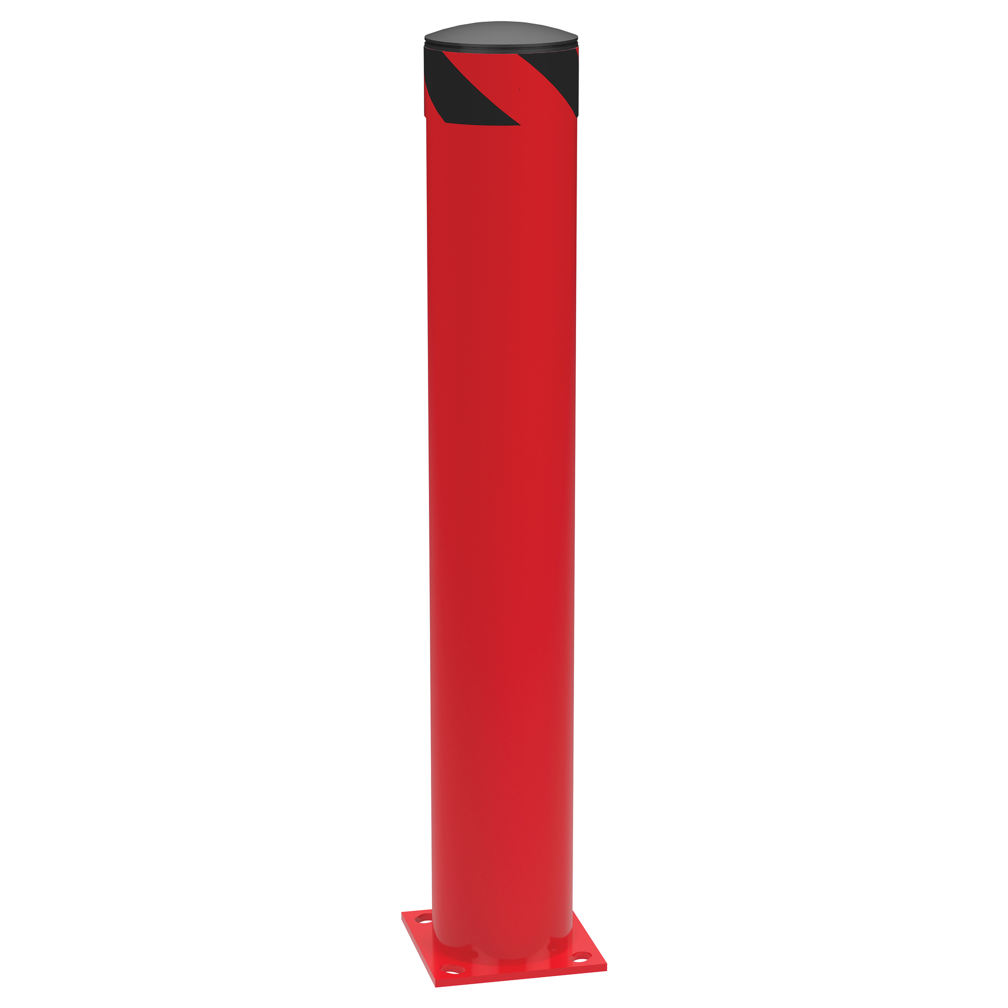 Vestil, 48x6.5 Pipe Safety Bollard Red, Height 42 in, Model# BOL-42-6.5 ...