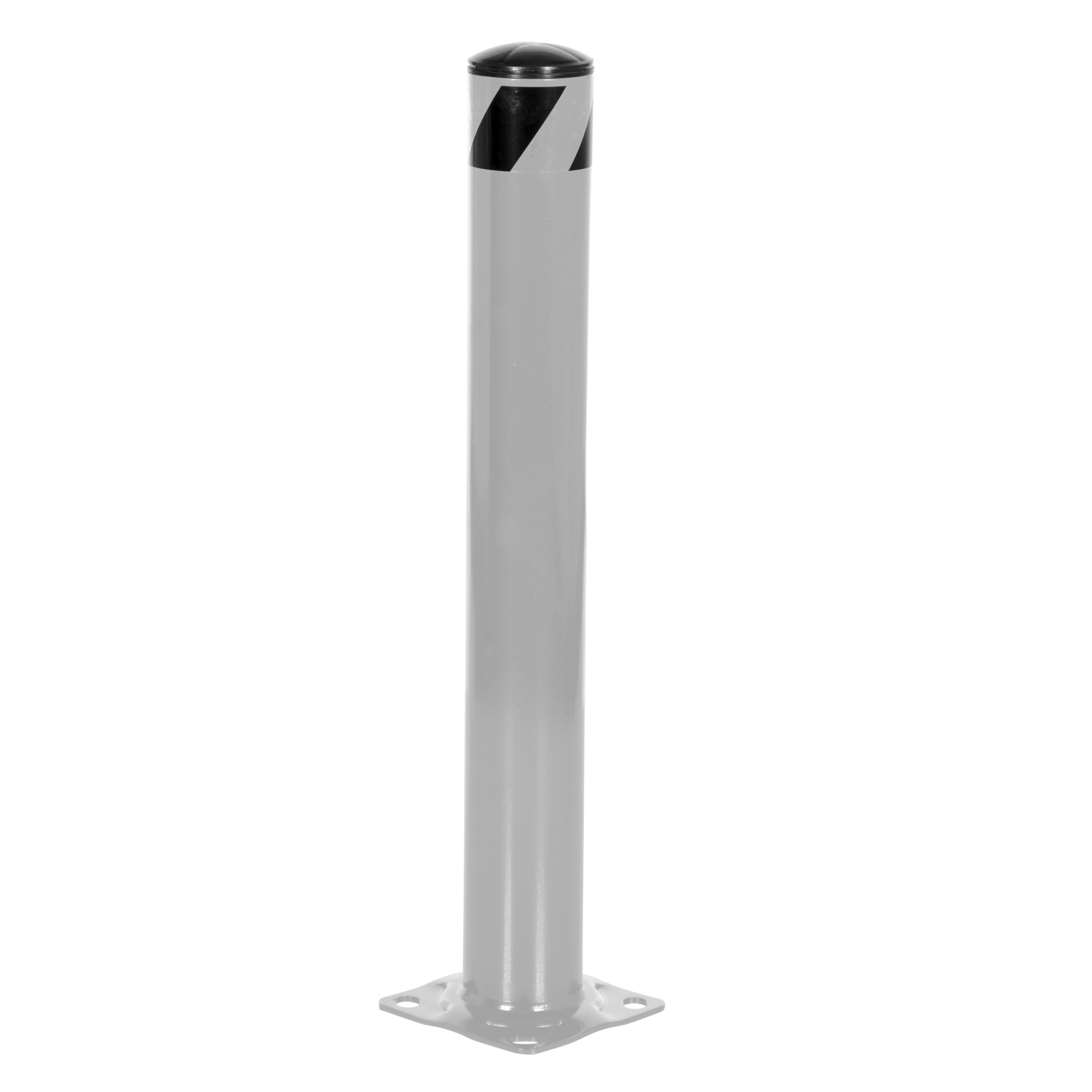 Vestil, 36x4.5 Pipe Safety Bollard Silver, Height 36 in, Model# BOL-36 ...