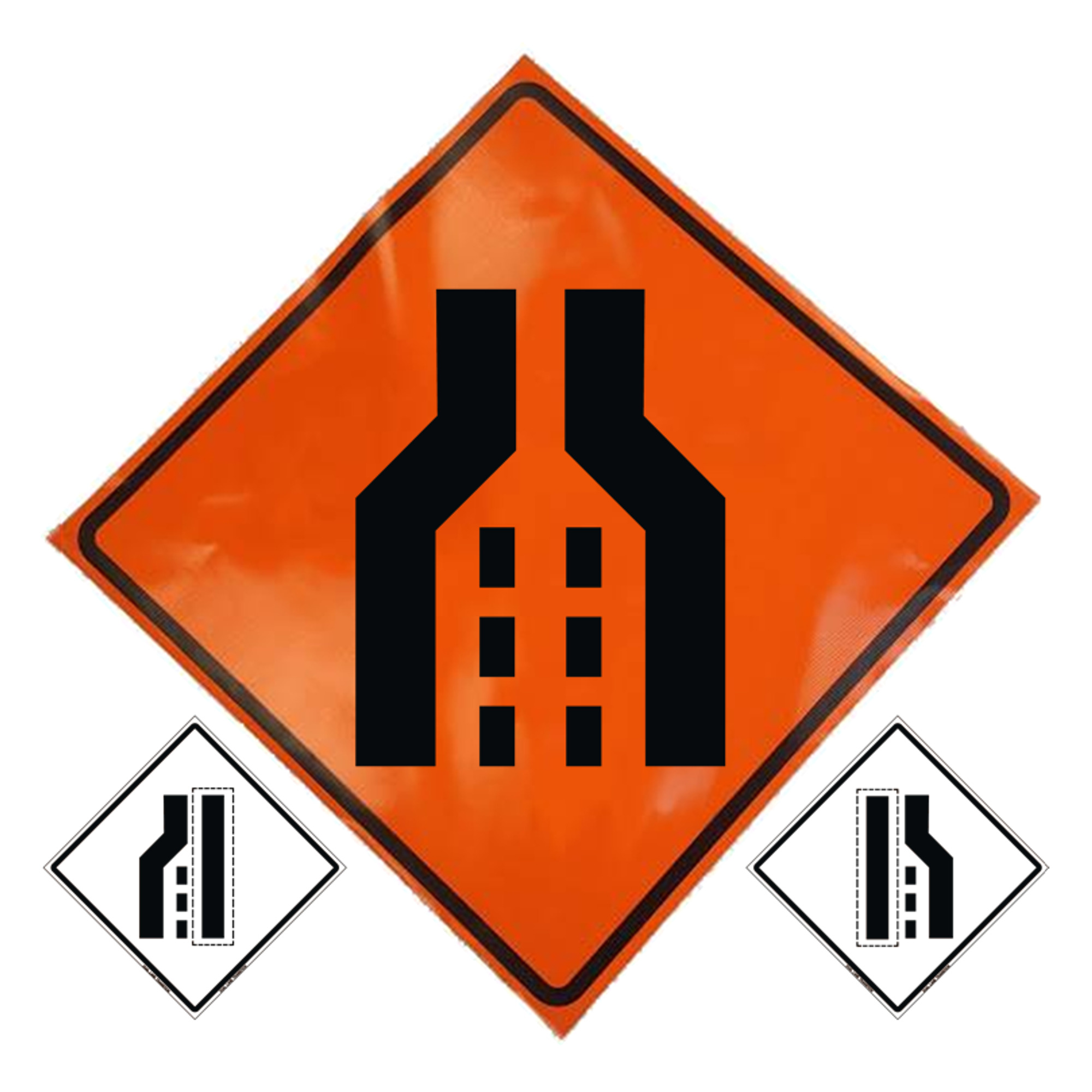 Eastern Metal, Fluorescent Vinyl Roll-up Sign wi/ Bar Overlay, Sign ...