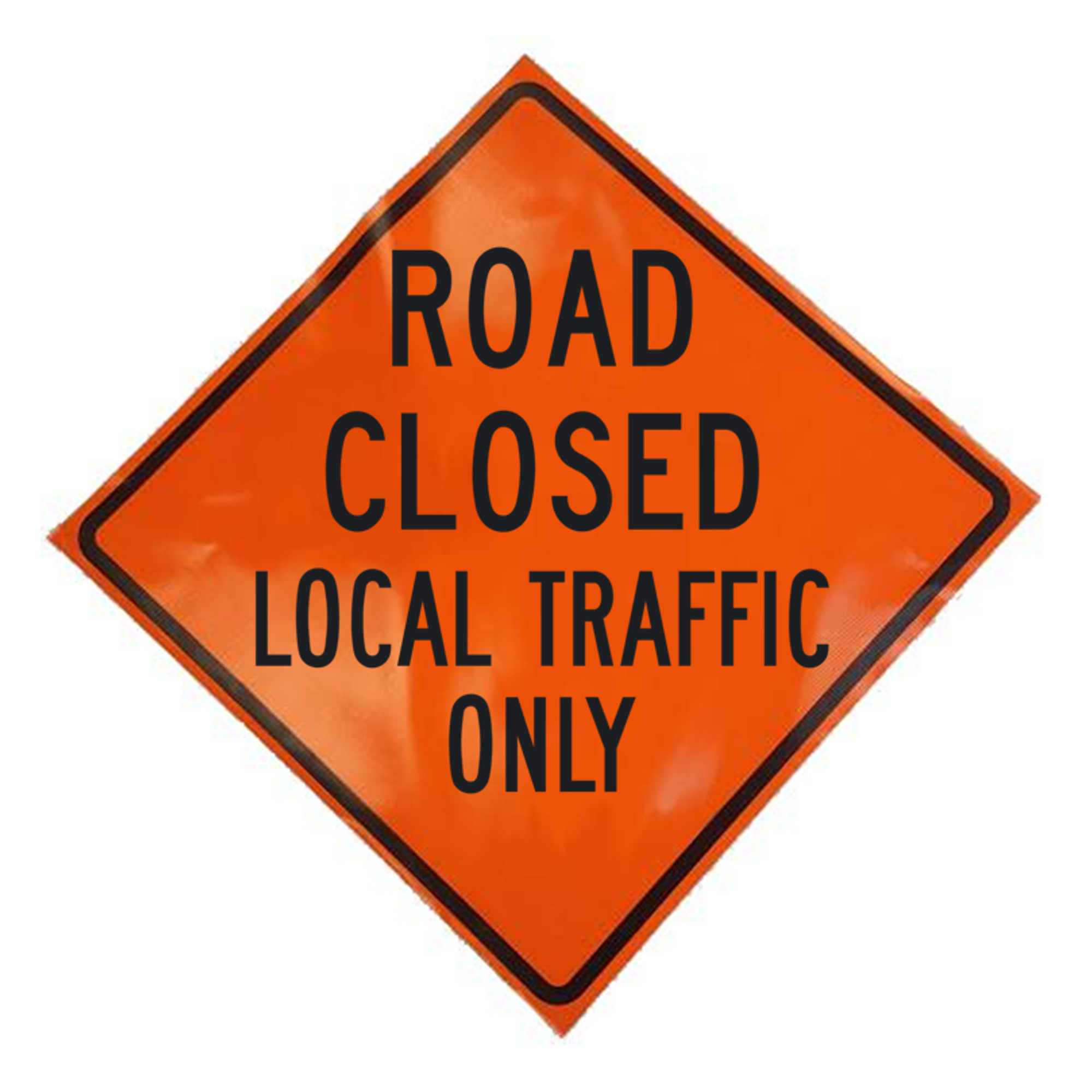 Eastern Metal, Fluorescent Vinyl Roll-up Sign, Height 36 in, Width 36 ...