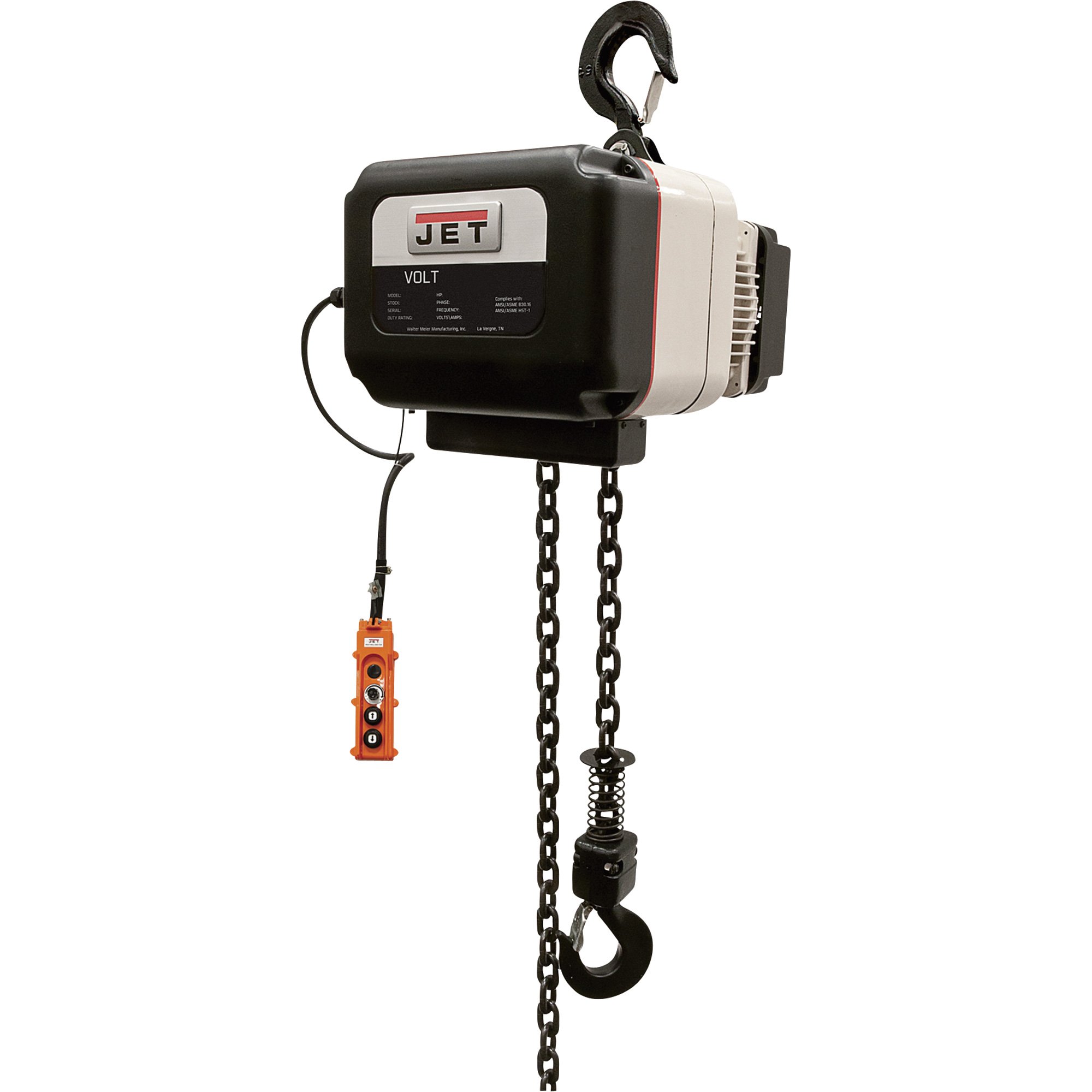 JET SS Series Electric Chain Hoist — 1000-Lb. Capacity, 10ft.Lift ...