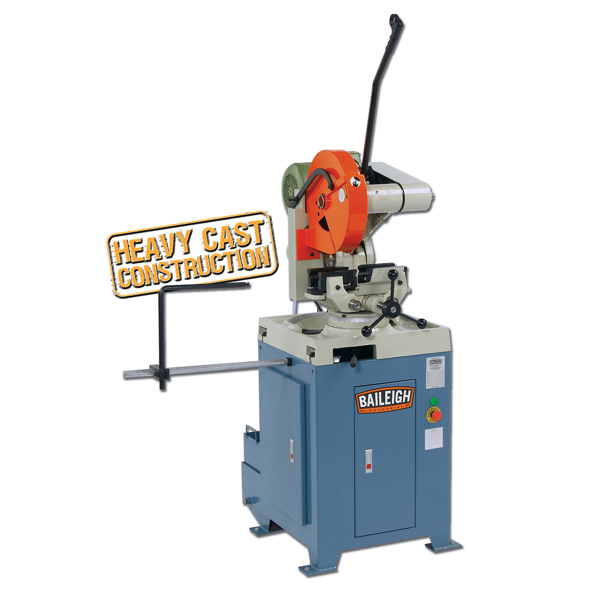 Baileigh Manual Aluminum Cutting Band Saw, 5-1/2 HP, Volts 220, Model ...