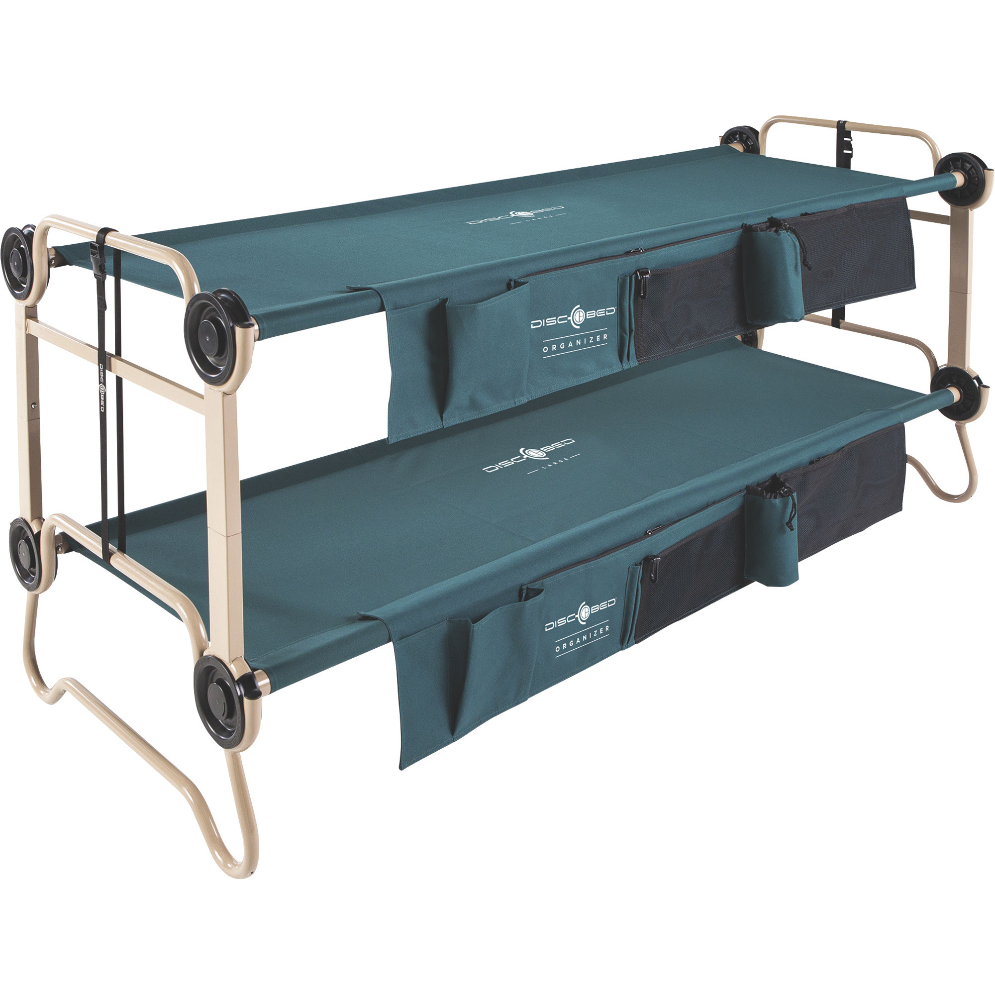Disc-O-Bed Camping Bunk Bed with 2 Cots, Large, Model# 30001BOd ...