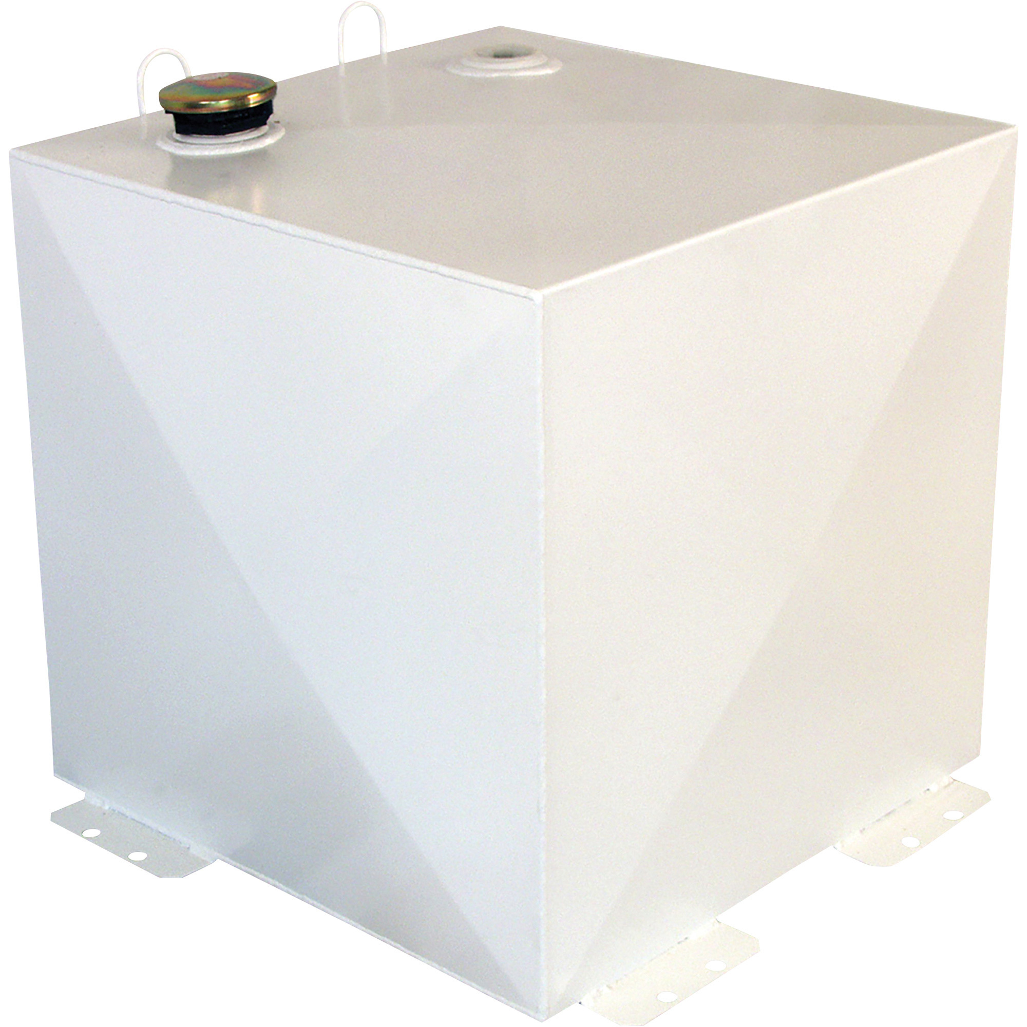 Better Built Steel Transfer Fuel Tank, 50 Gallon, Square, White, Model ...