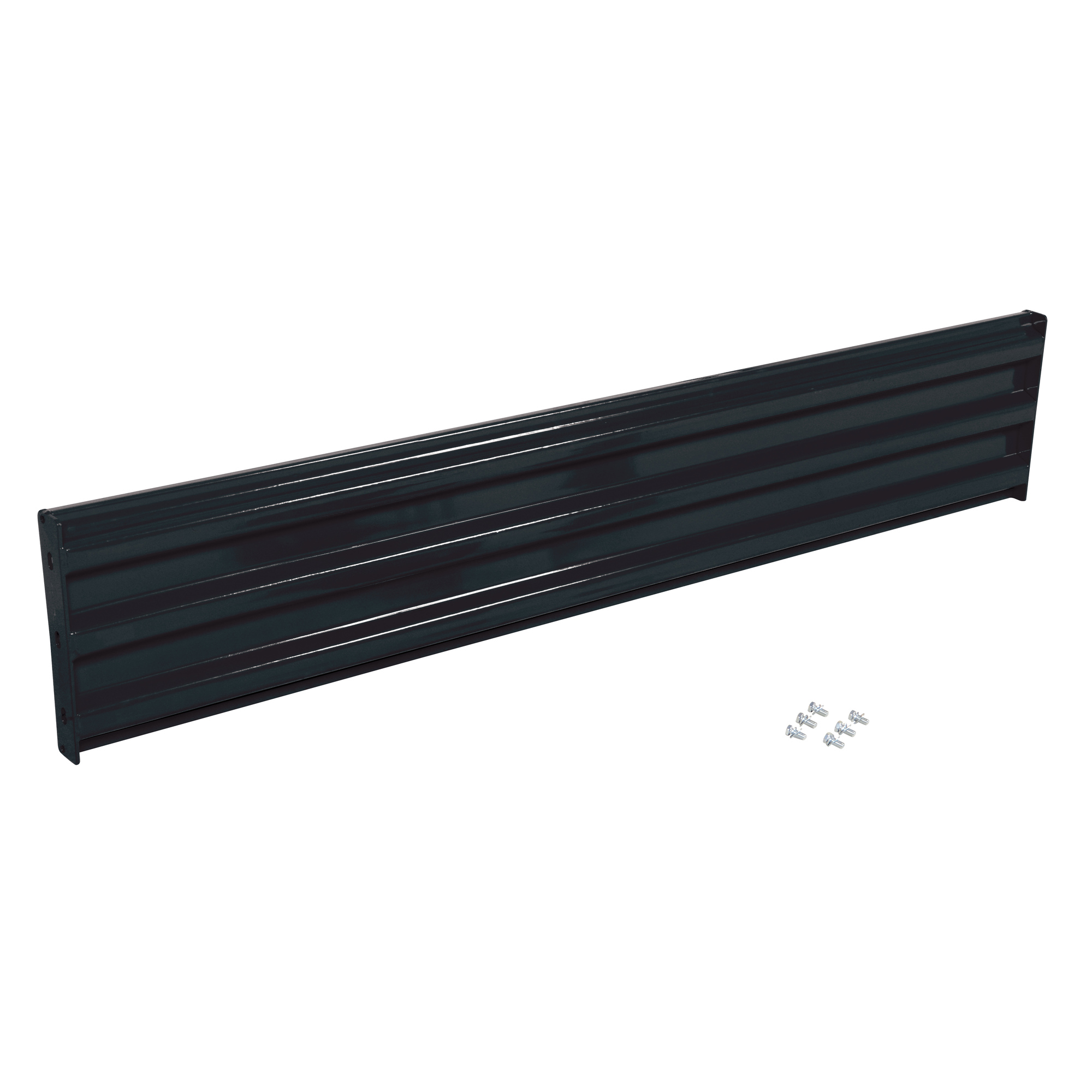 Vestil, 7ft. 3 Rib Bolt On Guard Rail BK, Length 77.875 in, Model# GR ...