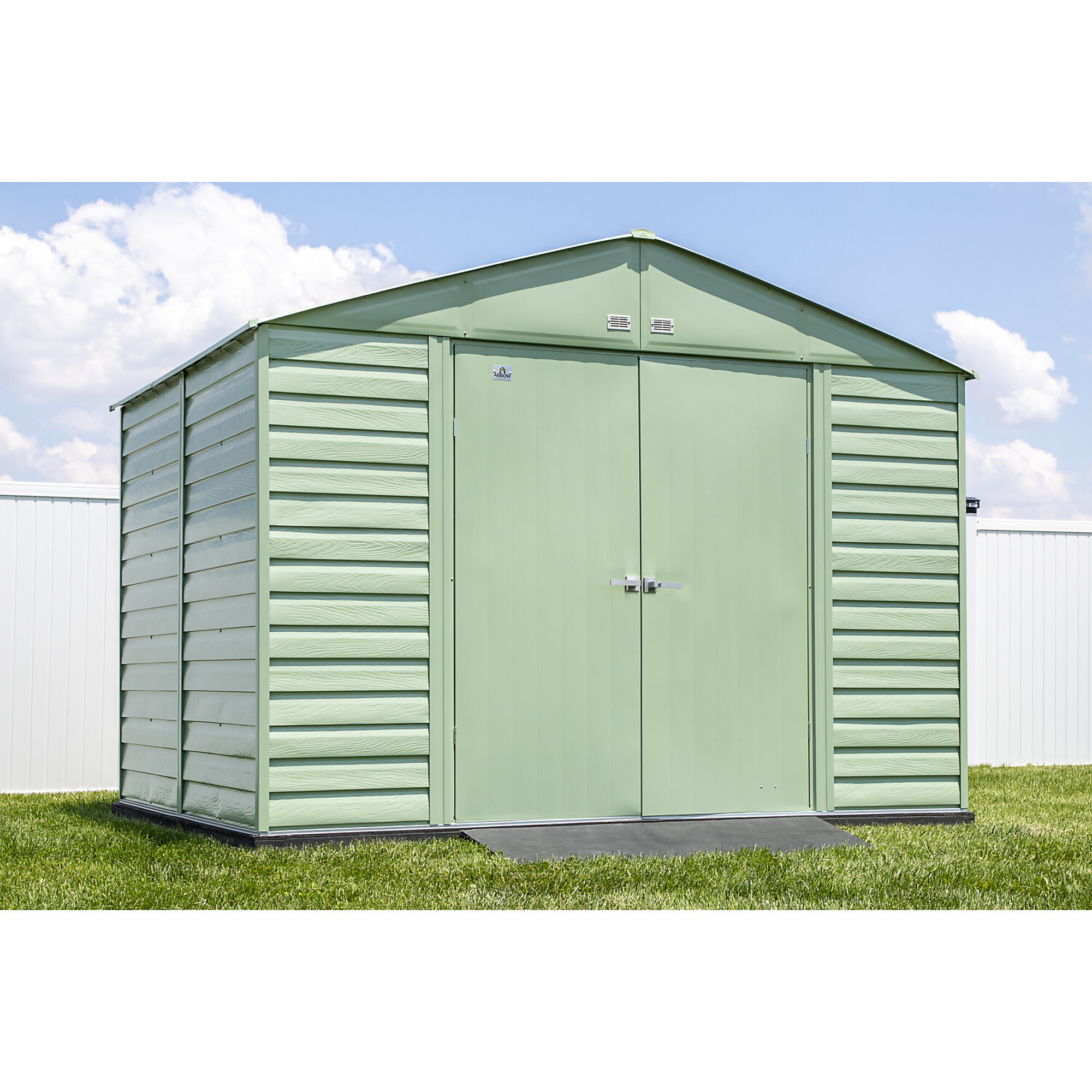 Arrow Storage Products, Select Steel Shed 10x8 Sage Green SCG108SG ...