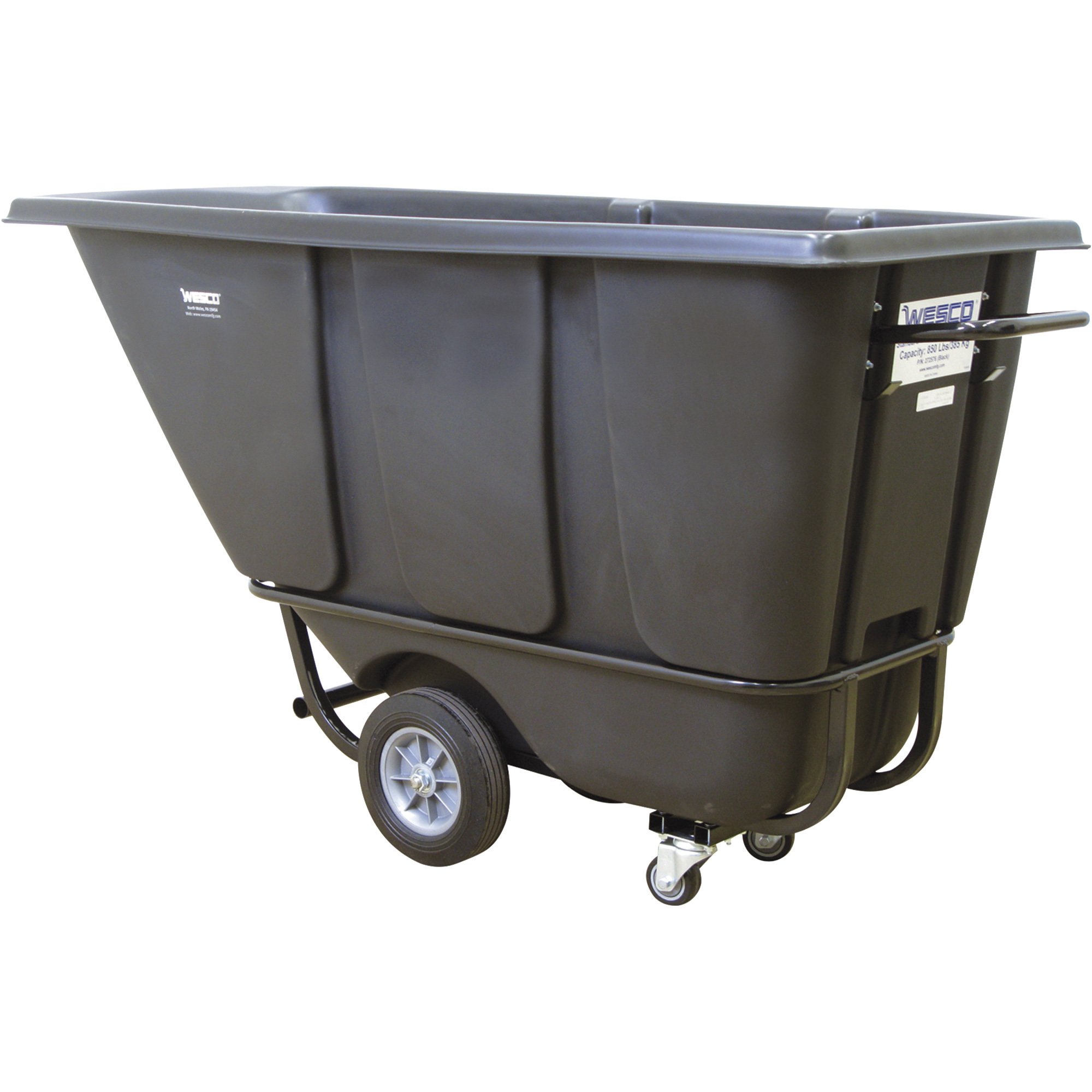 Namco Poly Dump Cart — 1 Cubic Yard/1000-Lb. Capacity, 72.35in.W x 33 ...
