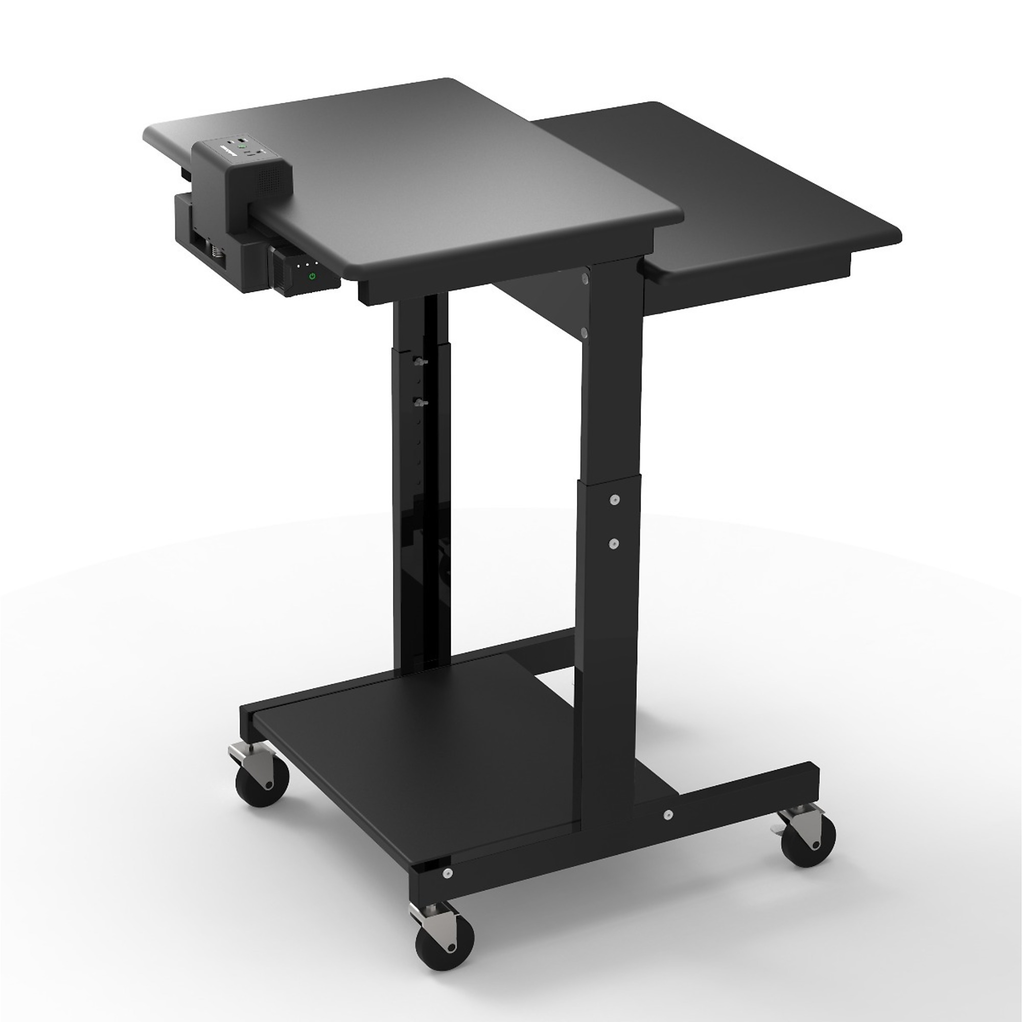 Luxor, Computer Cart with Device Charger, Total Capacity 176 lb, Model ...