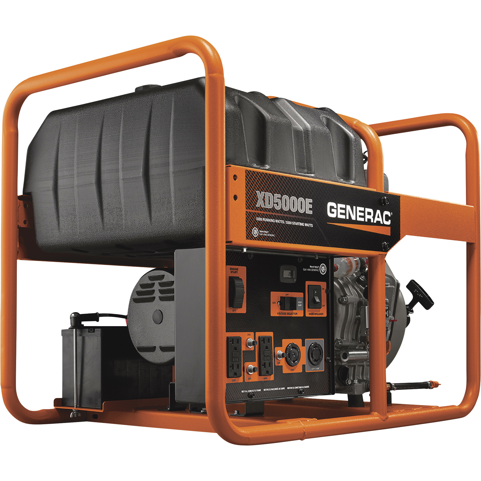 Generac XP8000E Portable Generator — 10,000 Surge Watts, 8000 Rated ...