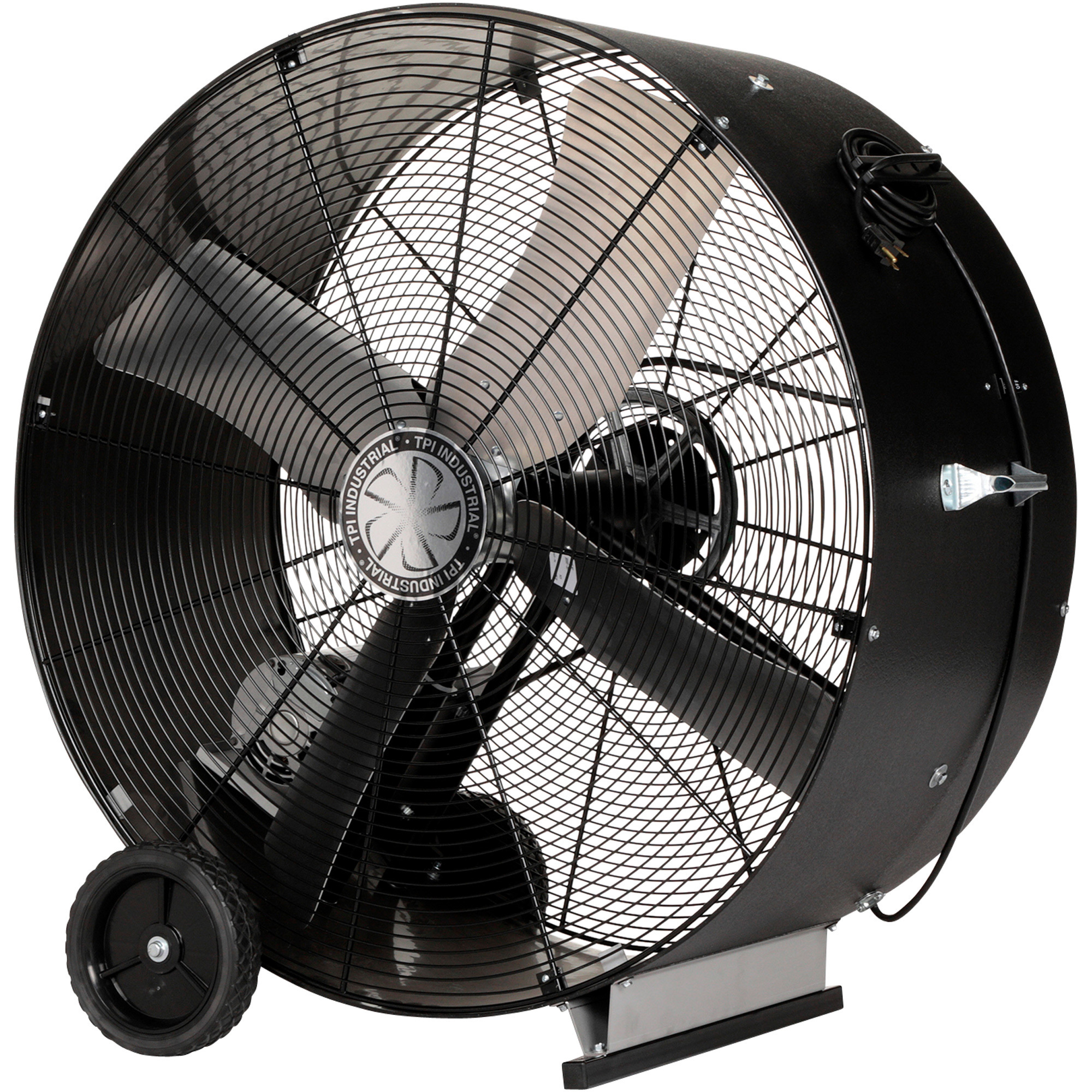 TPI Commercial Belt Drive Drum Fan — 42in., 2-Speed, 13,500 CFM, 1/2 HP ...