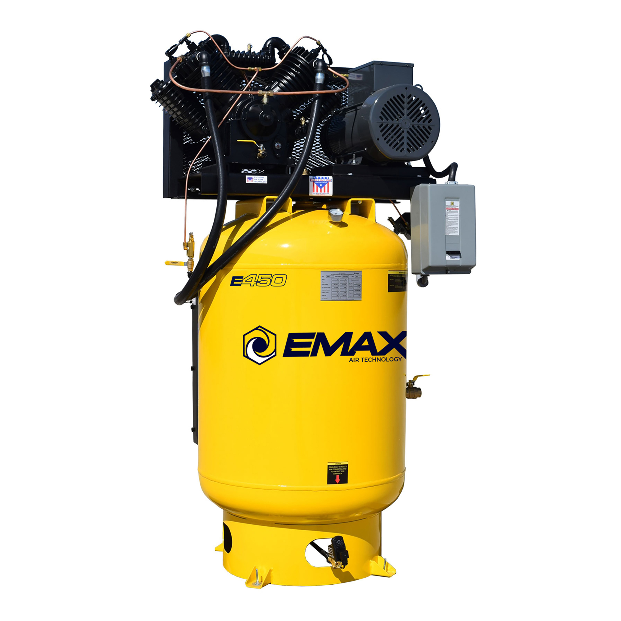 Emax 120 Gallon, 2 Stage, Vertical Air Compressor, Model# ESP10V120V3 ...