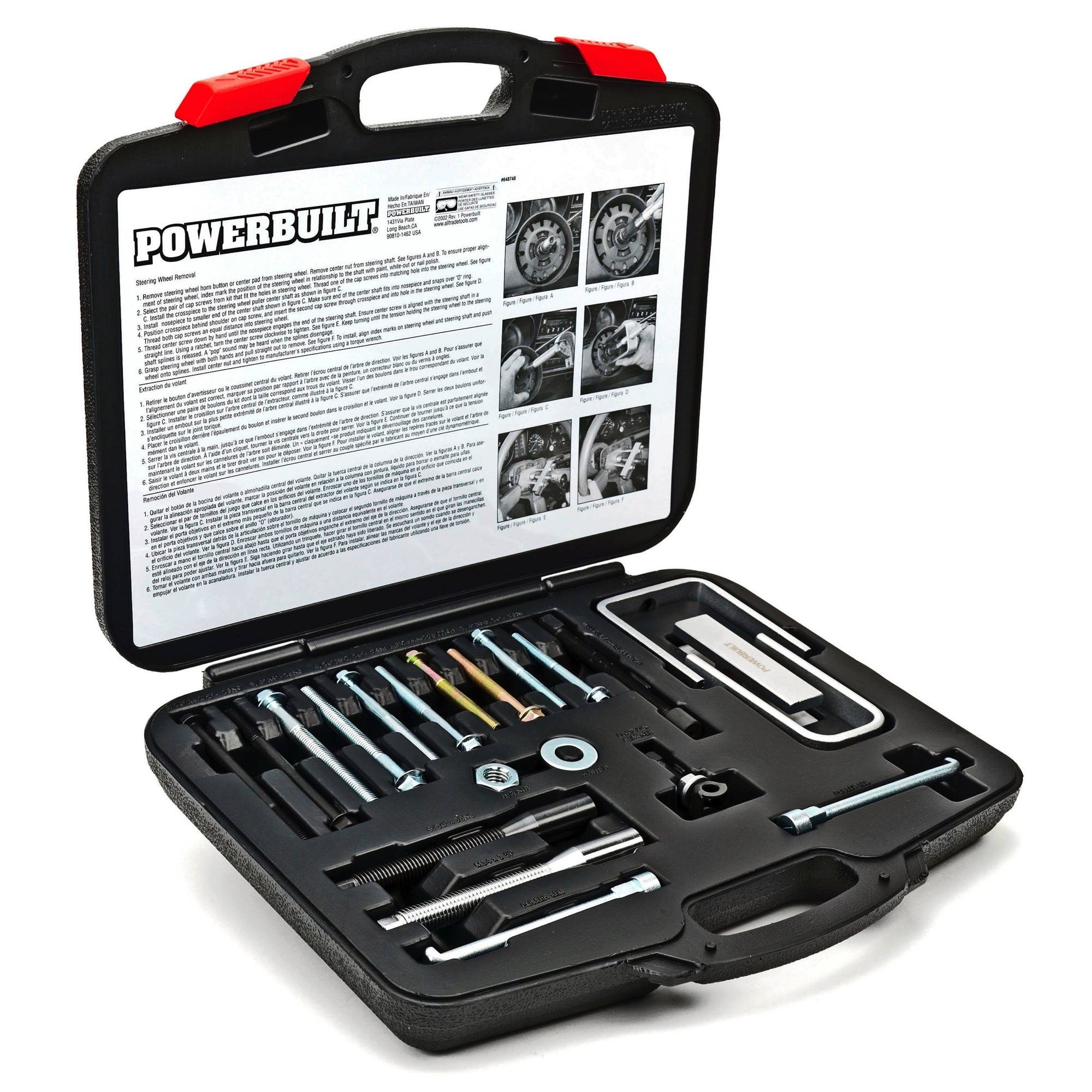 Powerbuilt Master Steering Wheel and Lock Plate Puller Kit, 21 Pc ...