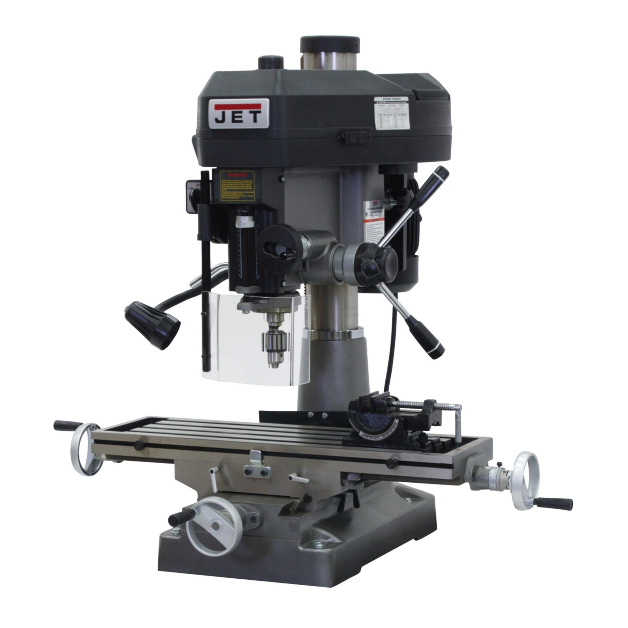 JET, Milling Machine, Horsepower 2 HP, Volts Multi, Model# JMD-18PFN ...