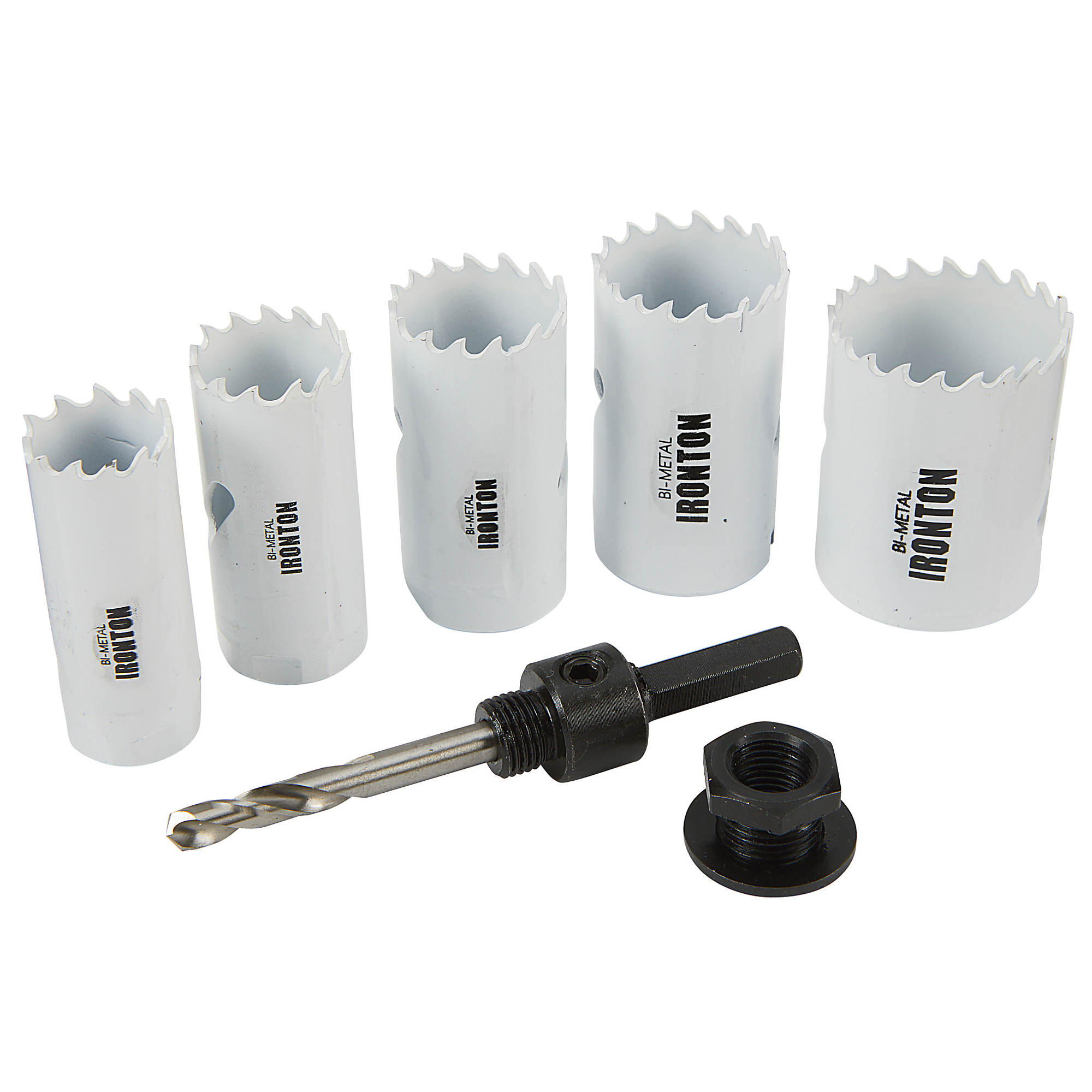 Ironton 7-Piece Bi-Metal Hole Saw Set, SAE, Model# DF220624-5 ...