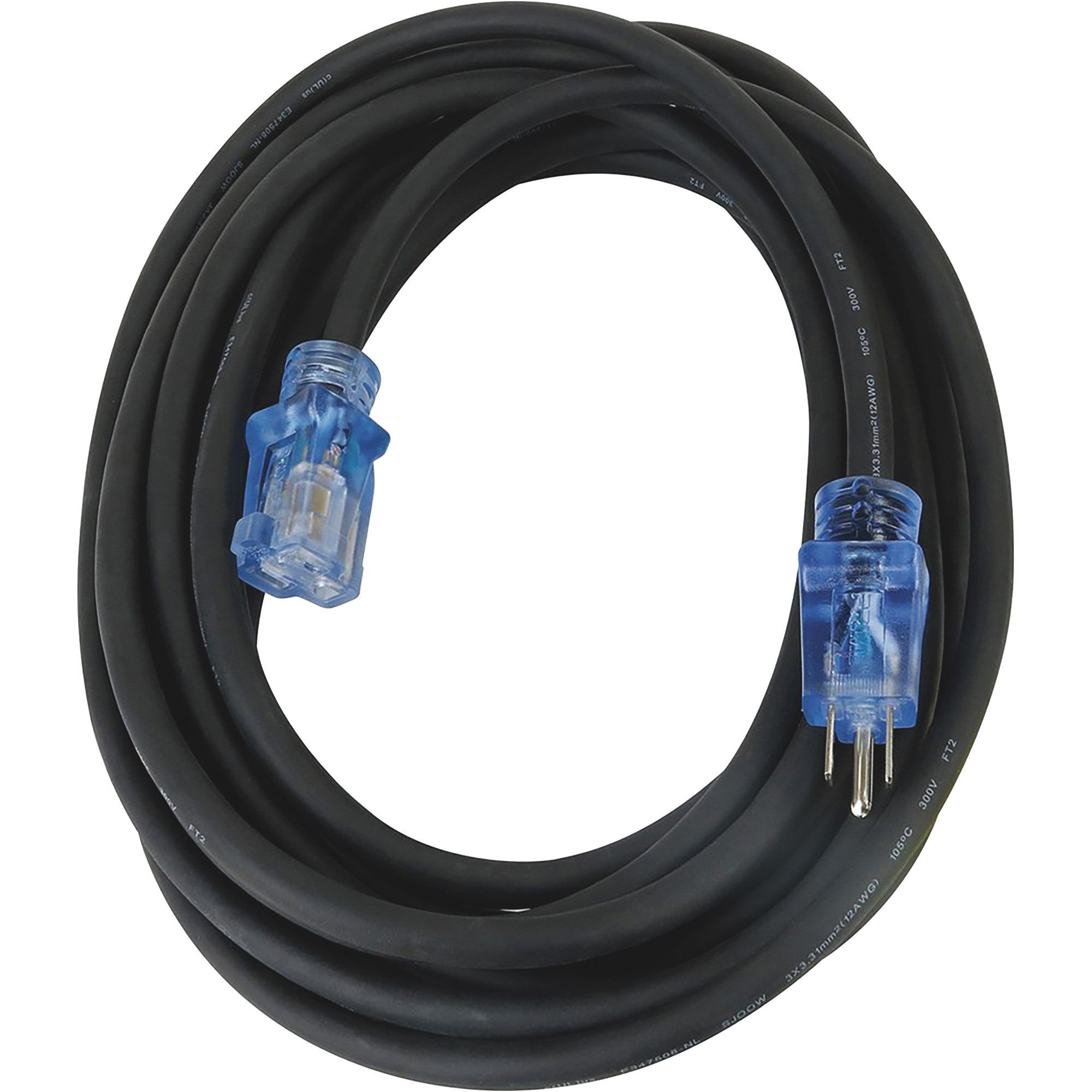 Prime Wire & Cable Inline GFCI Lighted Triple Tap Adapter, 3ft., 12/3 ...