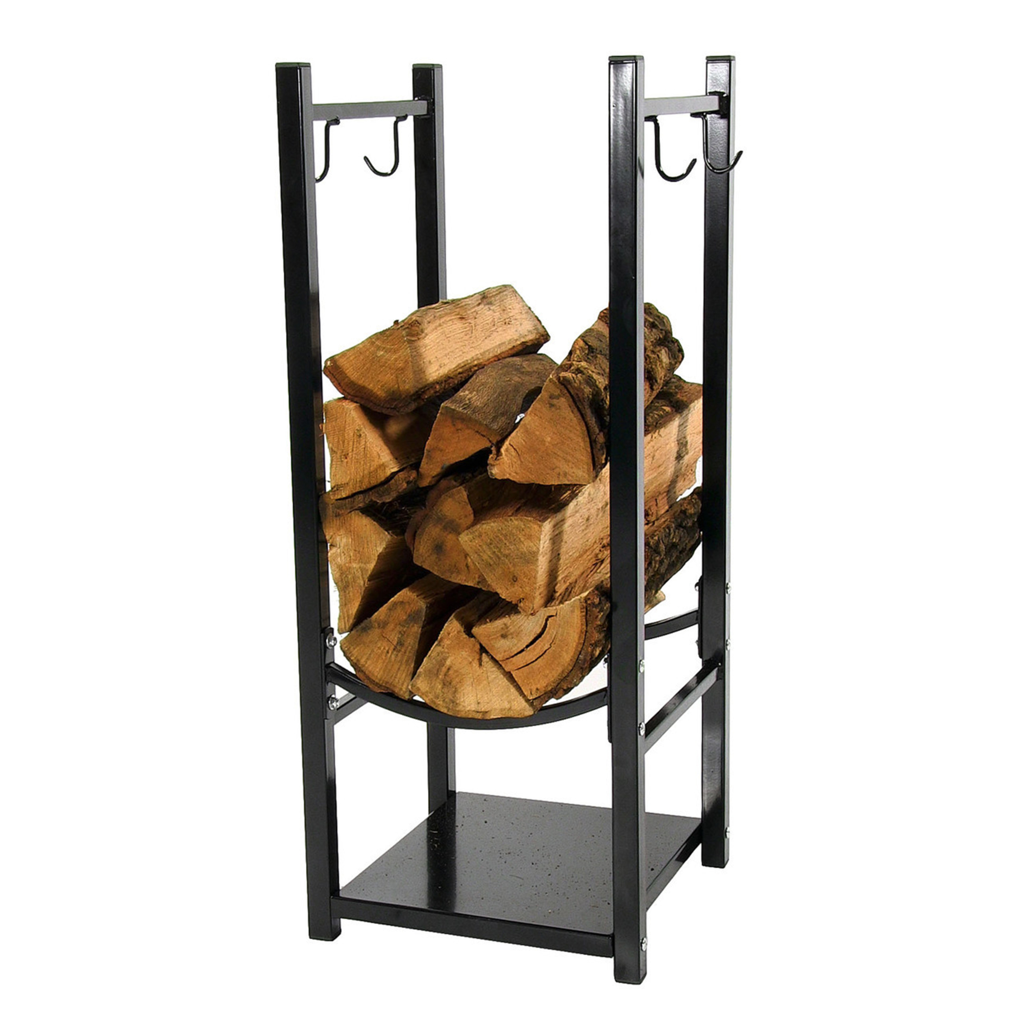 Roughneck 4ft. Firewood Rack with Cover — 1100-lb. Capacity, Steel ...