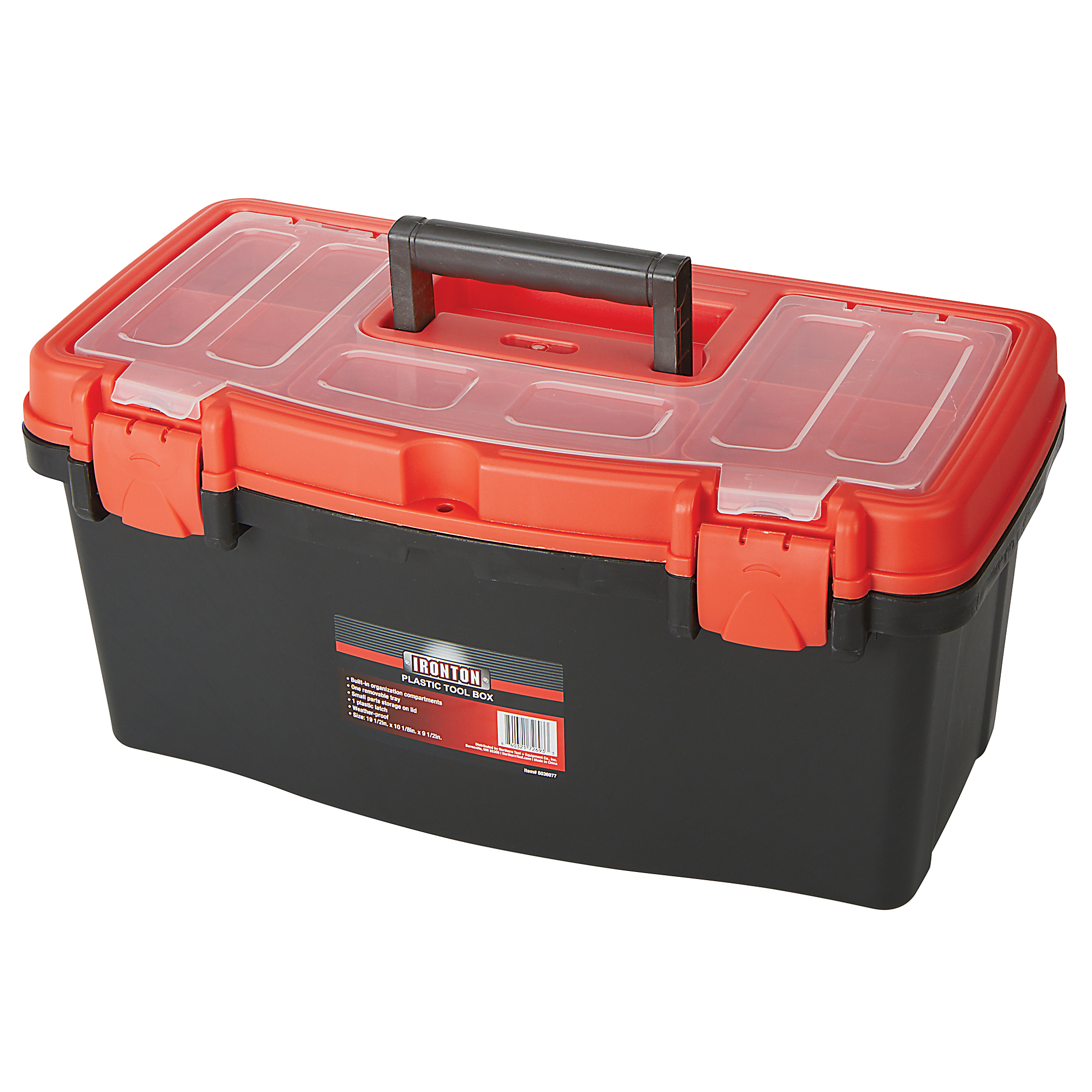 Ironton 19.5in. Plastic Toolbox, Model# DF220624-11 | Northern Tool