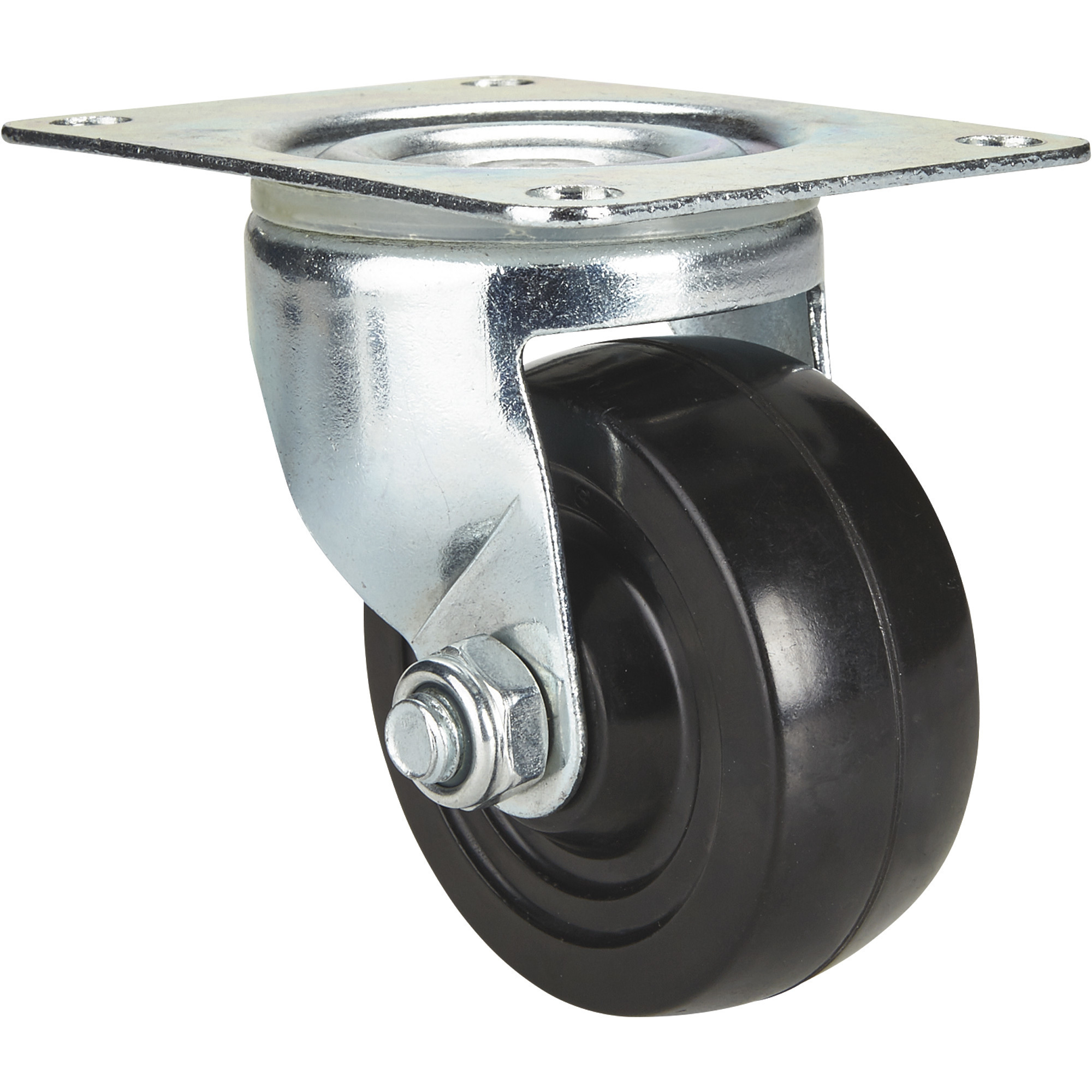 Ironton 3in. Swivel Rubber Caster, 220-Lb. Capacity, Black | Northern Tool