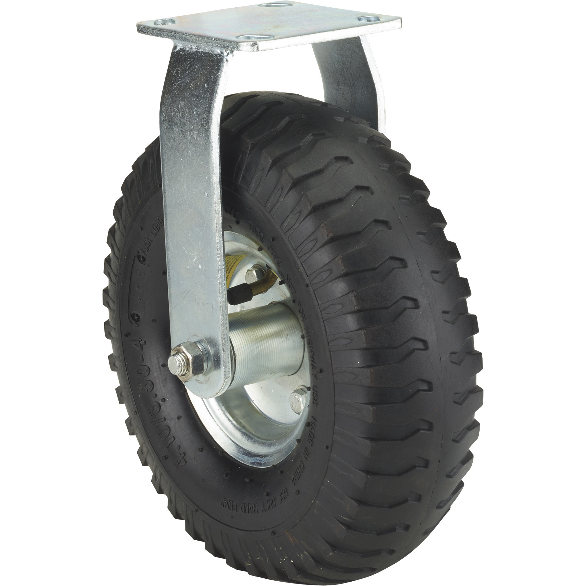 Ironton 10in. Rigid Pneumatic Caster — 300-Lb. Capacity, Lug Tread ...