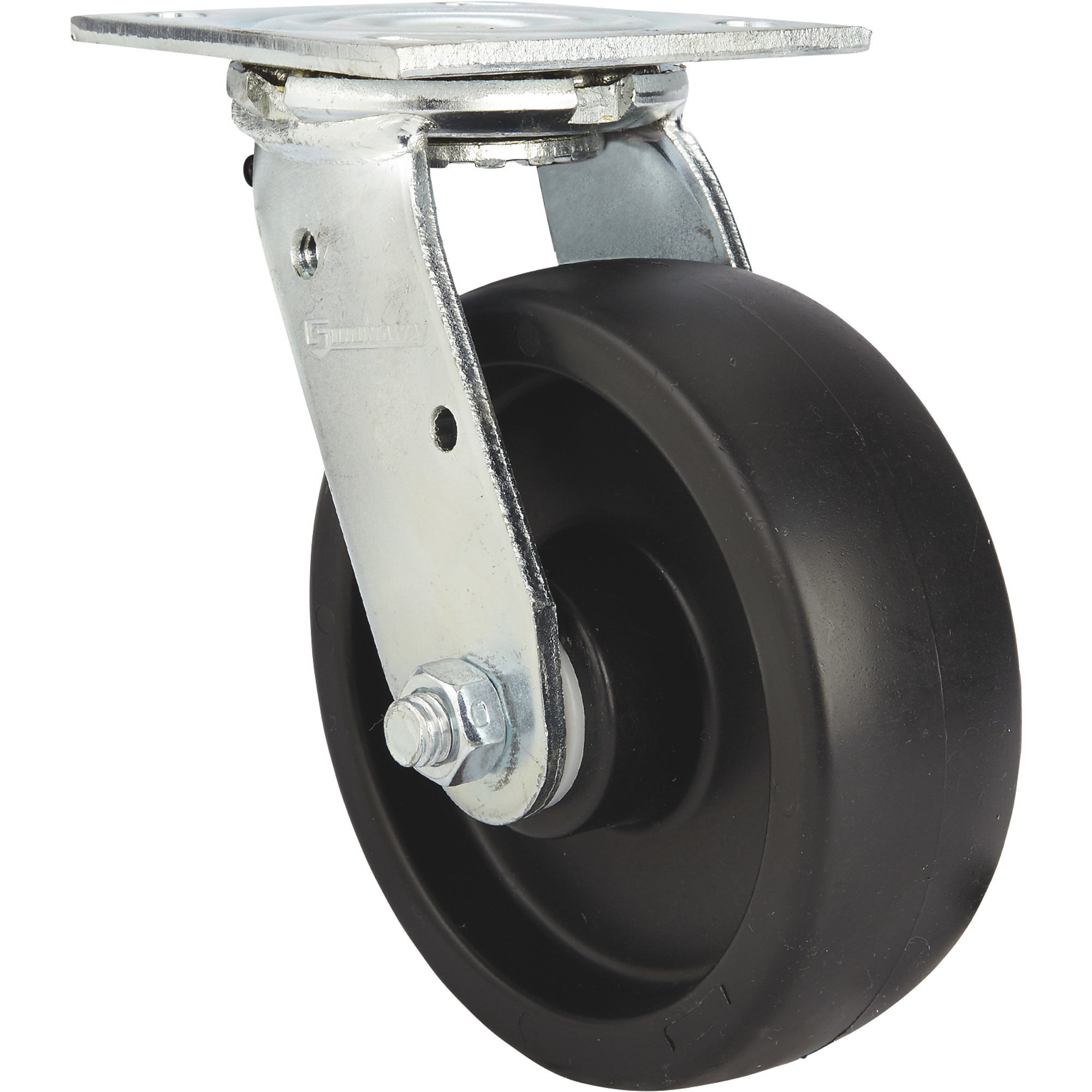 Strongway Heavy-Duty 6in. Swivel Nonmarking Polyolefin Caster — 650-Lb ...