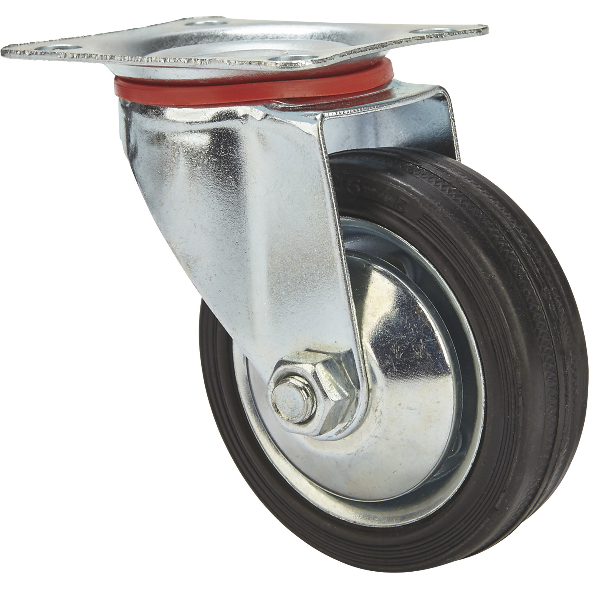 Ironton 3in. Swivel Rubber Caster, 110-Lb. Capacity | Northern Tool