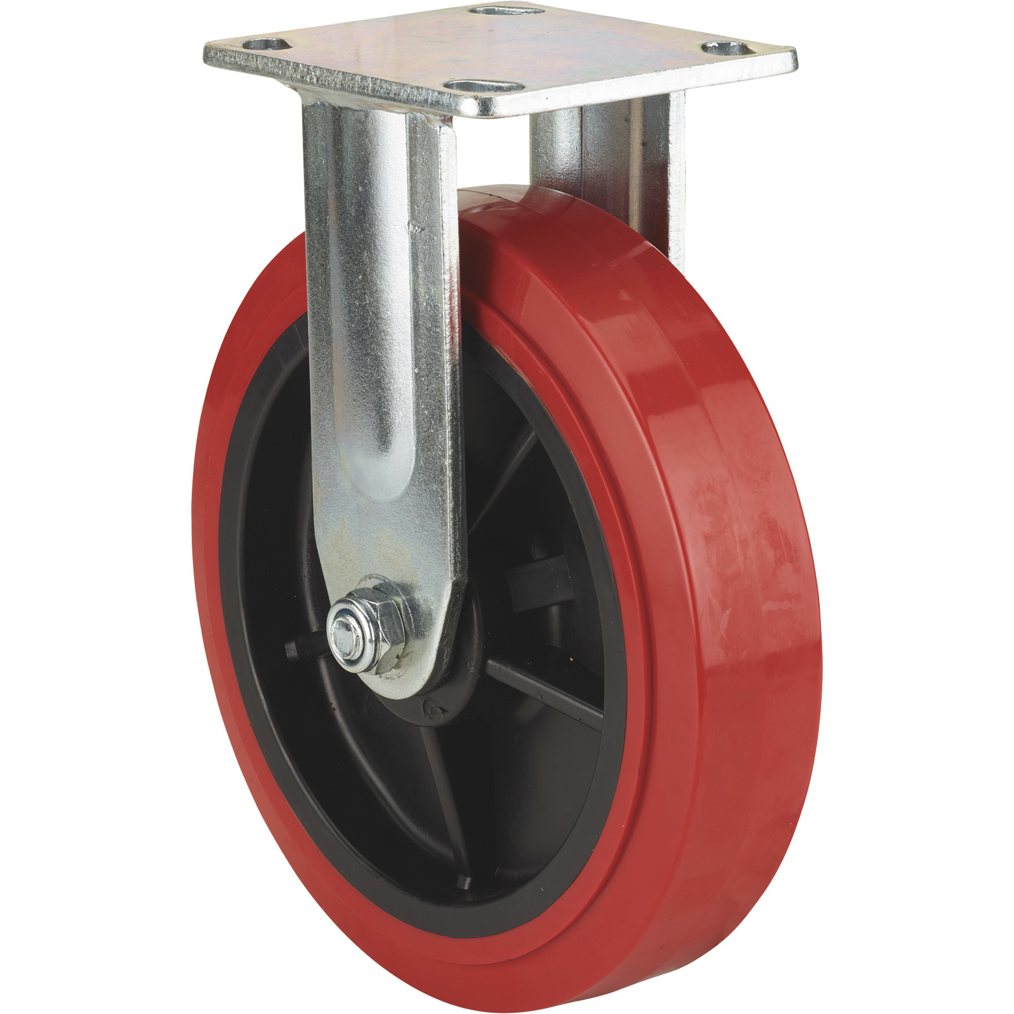 Ironton Standard-Duty 8in. Rigid Polyurethane Caster, 880-Lb. Capacity ...