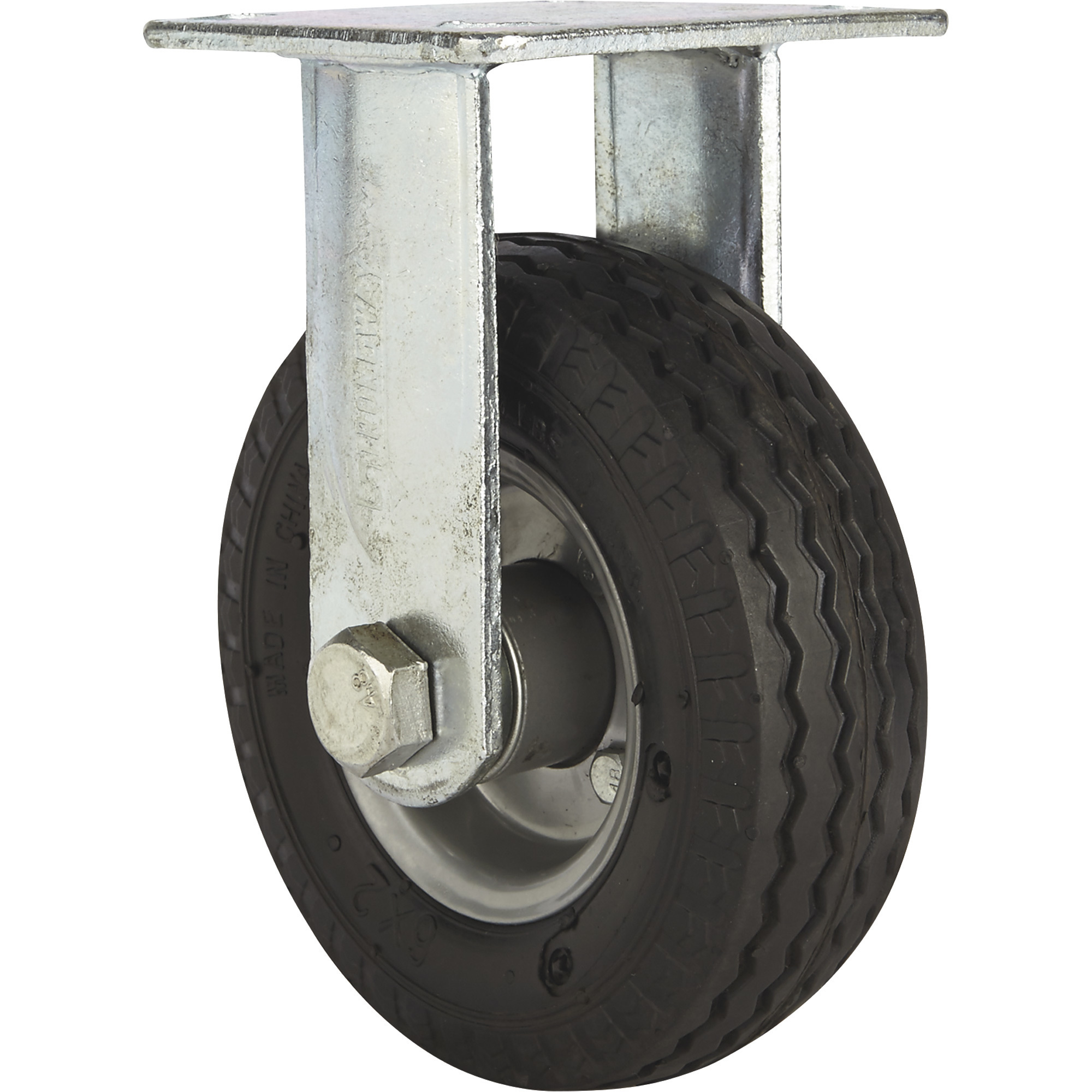 Strongway 6in. Rigid Flat-Free Rubber Foam-Filled Caster, 200-Lb ...