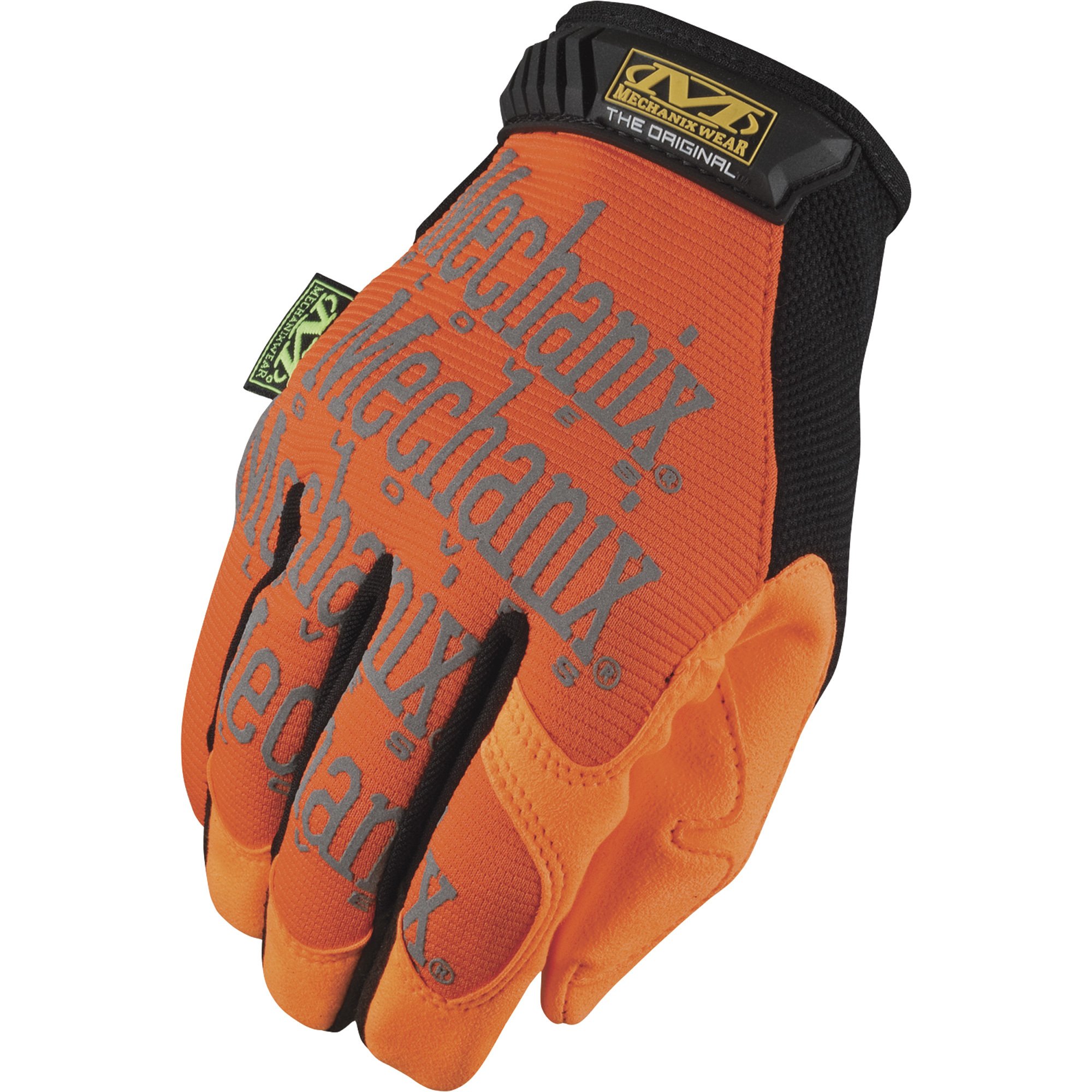 Mechanix Wear Safety Original Glove — Hi-Vis Orange, Small, Model# SMG ...