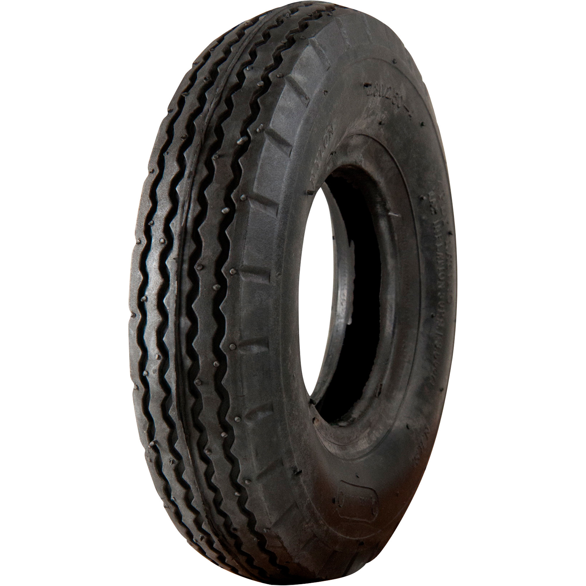 Marathon Tires Flat-Free Plastic Flex Wheel with Rubber Tread — 5/8in ...
