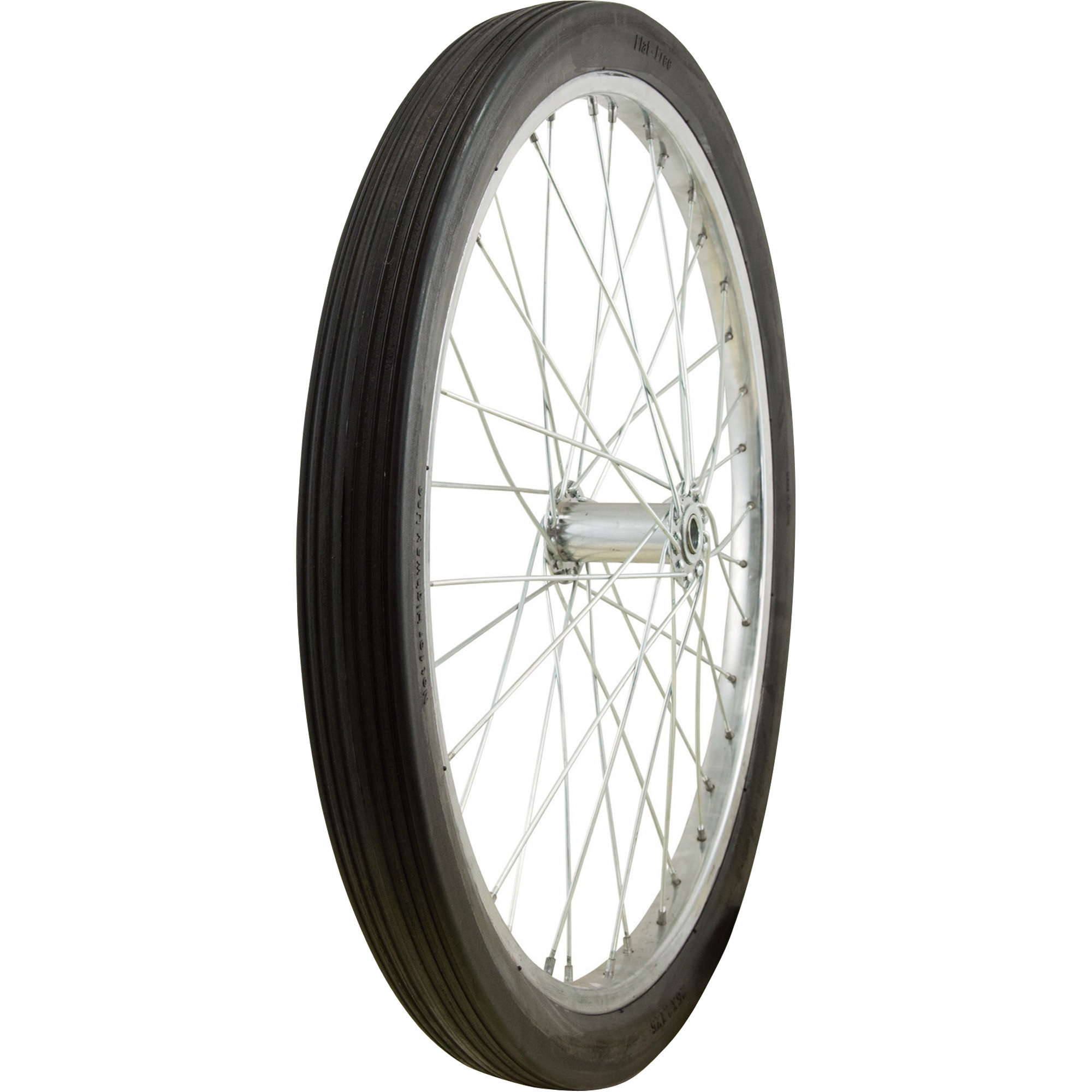 Marathon Tires Flat-Free Tire on Steel Spoke Rim, 3/4in. Bore, 26 x 2 ...