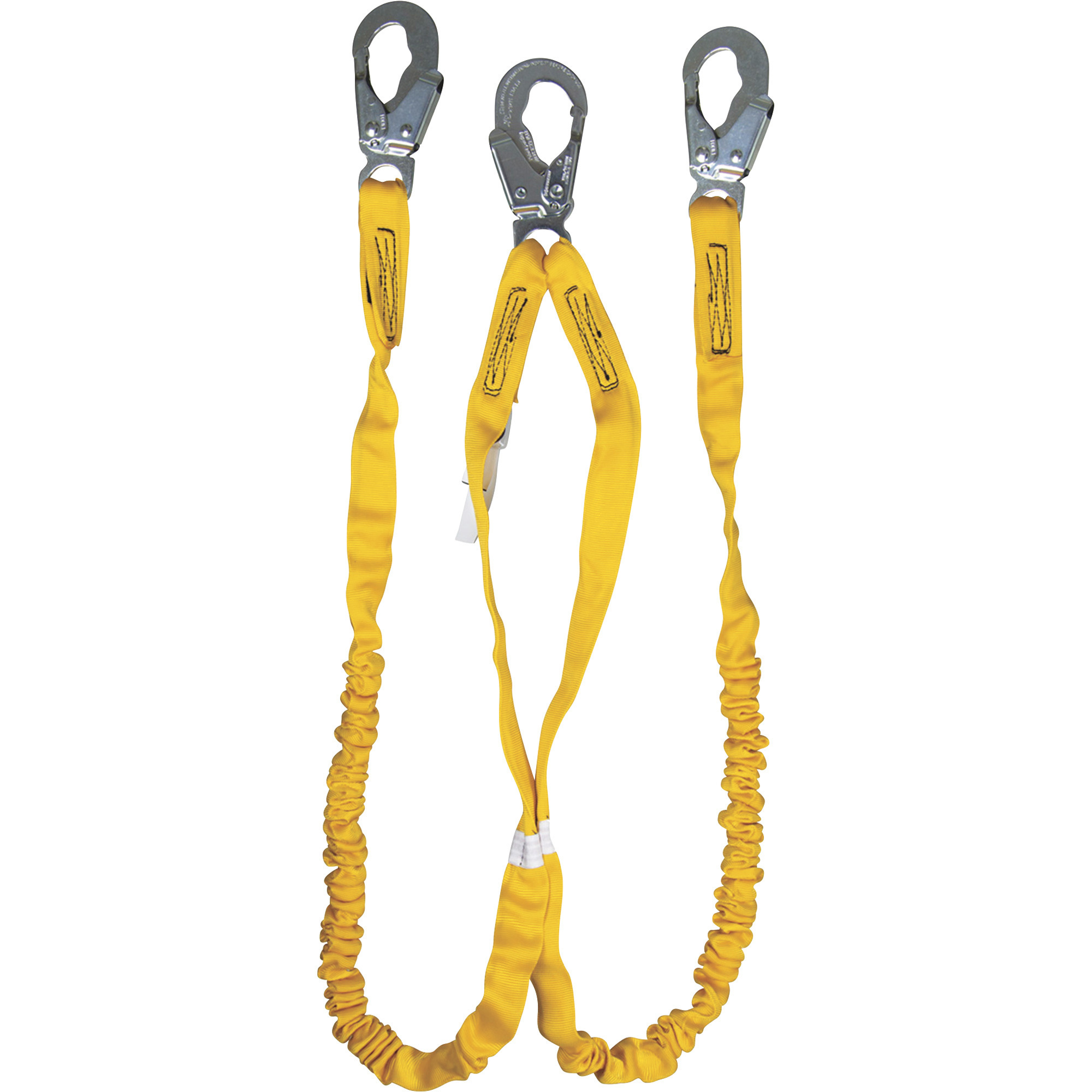 Guardian 6ft. Internal Shock Fall Protection Lanyard, Double Leg, Model ...