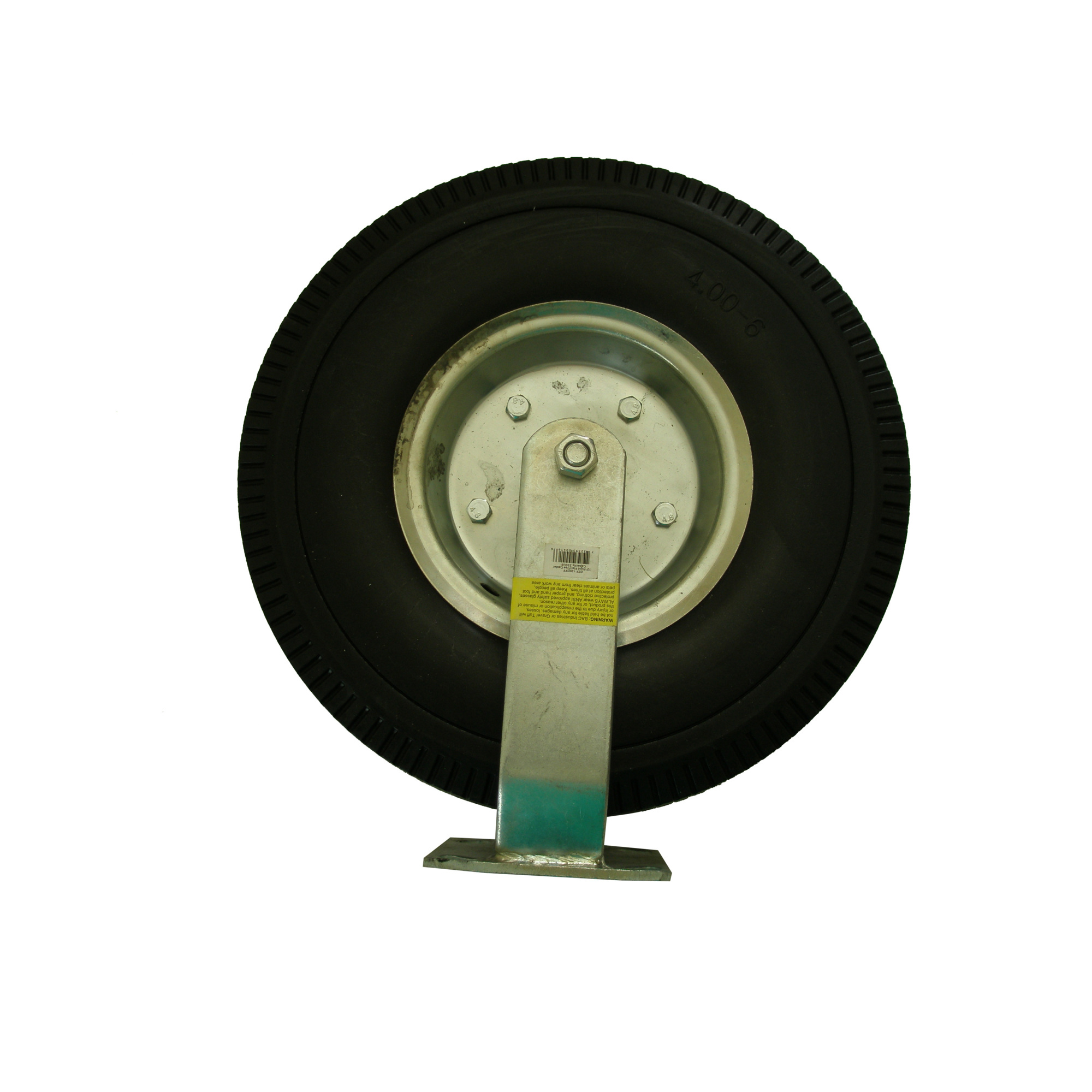 Gravel Tuff, 12in. rigid flat free caster, Wheel Diameter 13 in, Caster ...