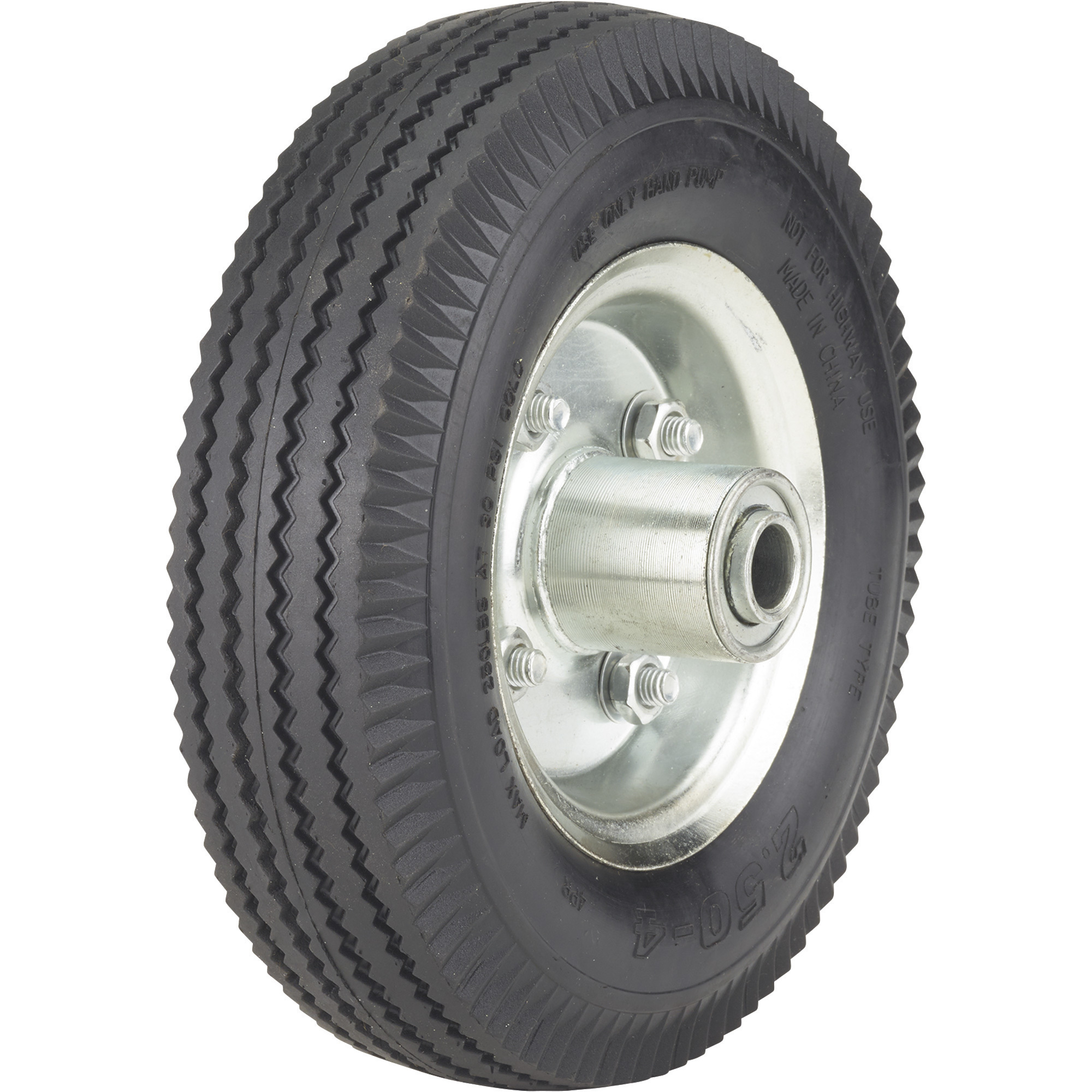 Ironton 8in. Pneumatic Wheel and Tire-- 250-Lb. Capacity, Sawtooth ...