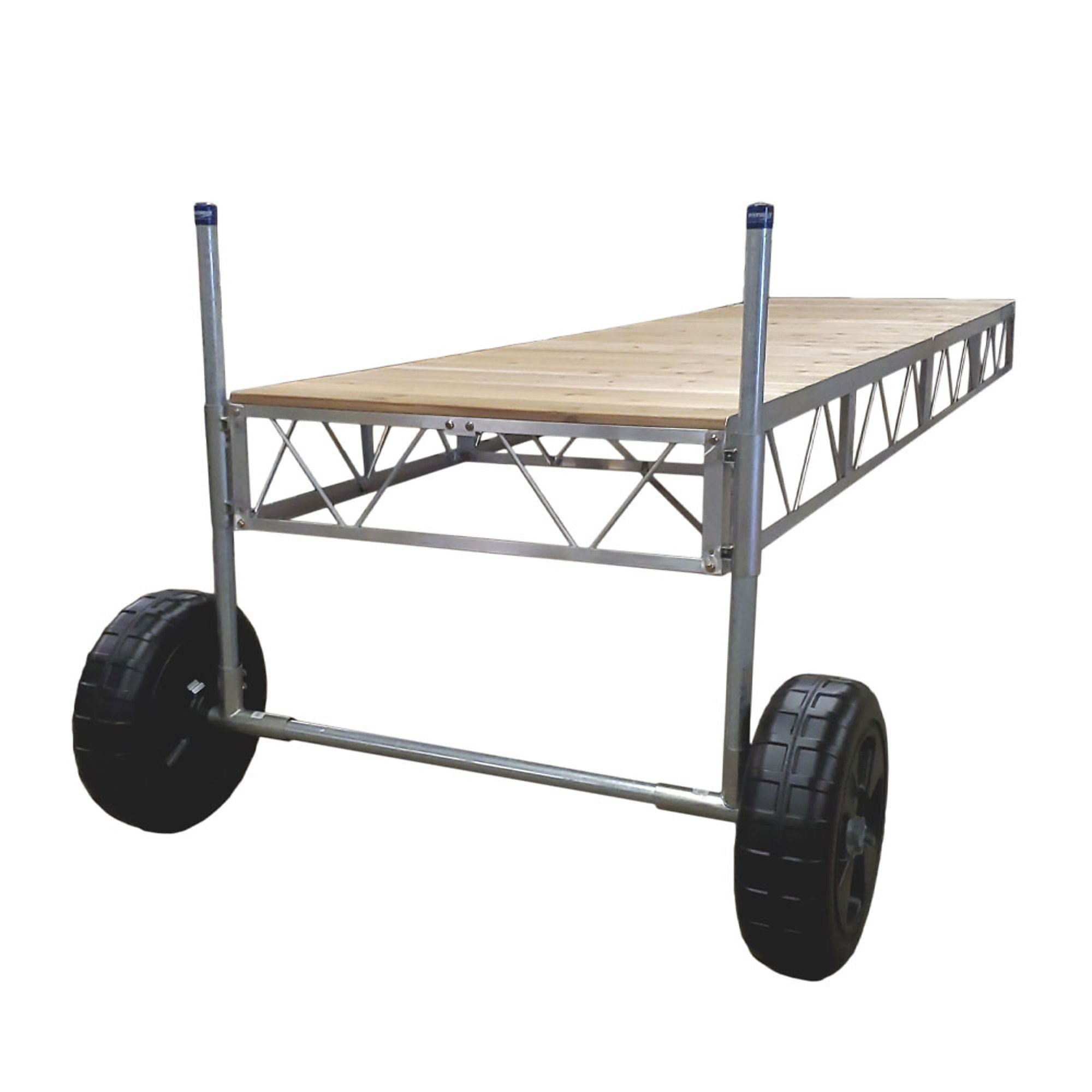 PatriotDocks, 40ft. Straight Roll-In Dock with Cedar Decking, Product ...