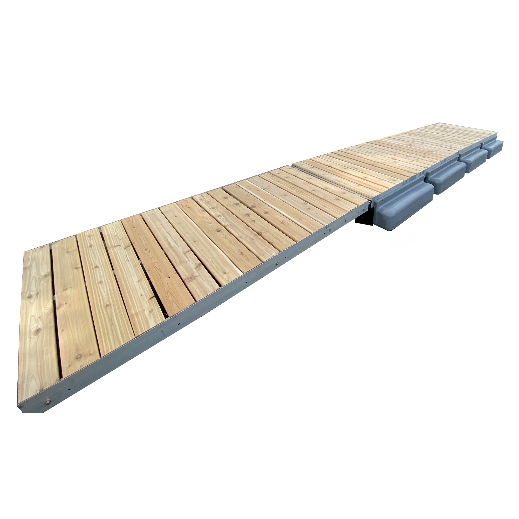 PatriotDocks, 40ft. LowPro Floating PREMIUM Dock, Cedar Decking ...