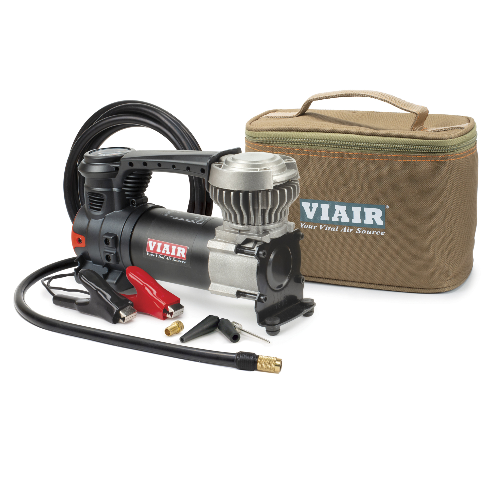 Viair, 87P Portable Air Compressor Kit, Max. PSI 60, Power Source ...