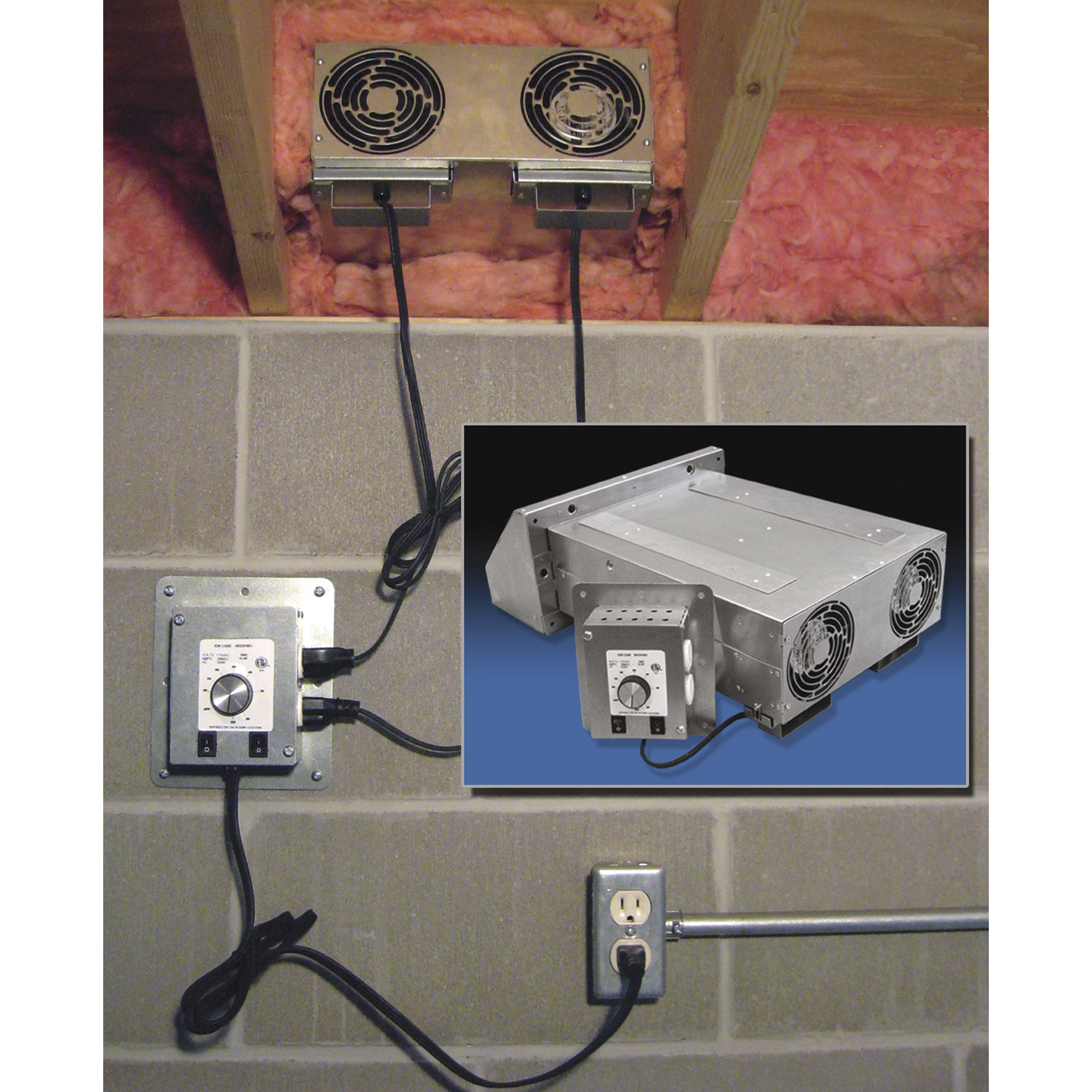 Tjernlund Sidewall Radon Mitigation System Fan, Model# RMS160 ...