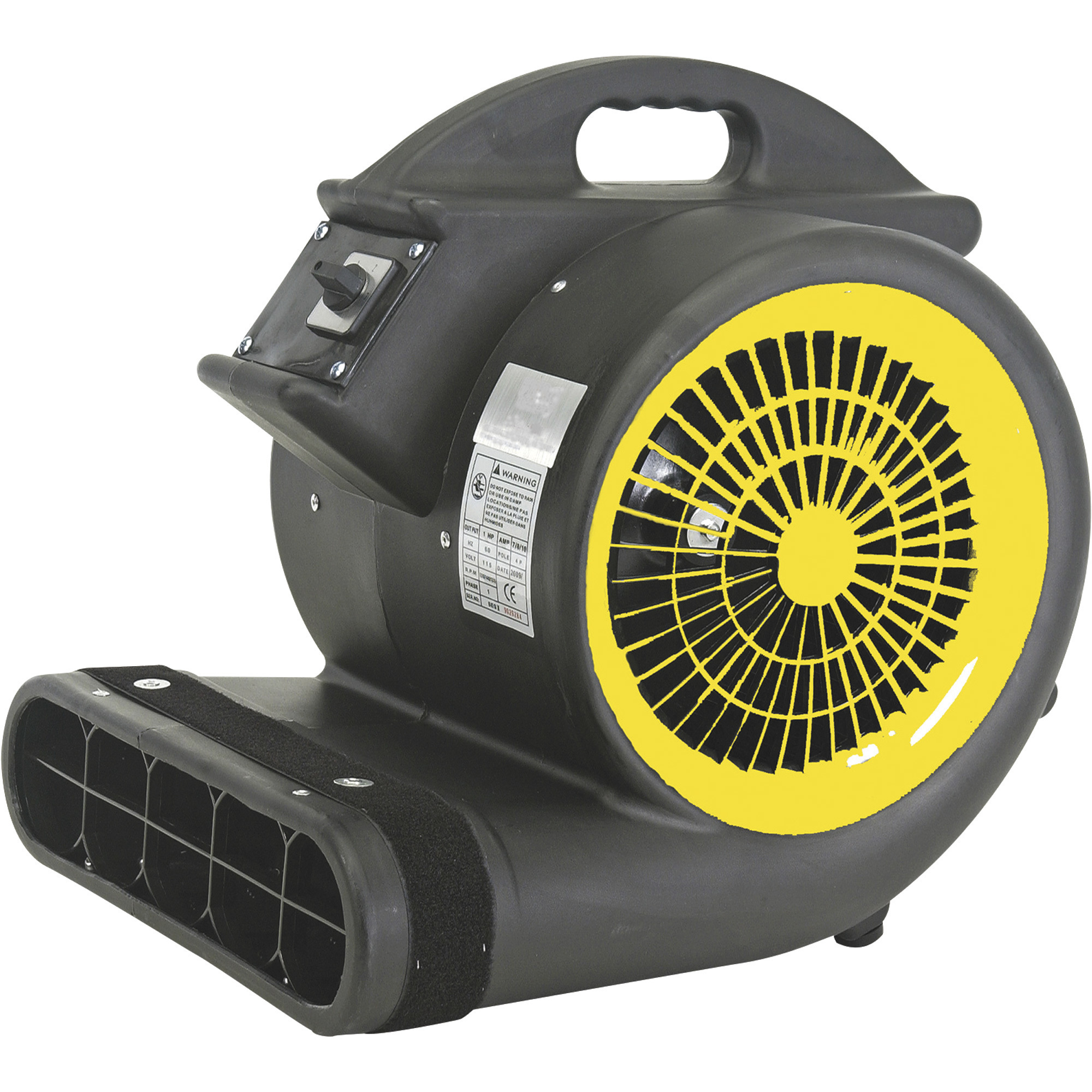 Air Foxx Air Mover Carpet/Floor Blower - 1 HP, 4,000 CFM, Model ...