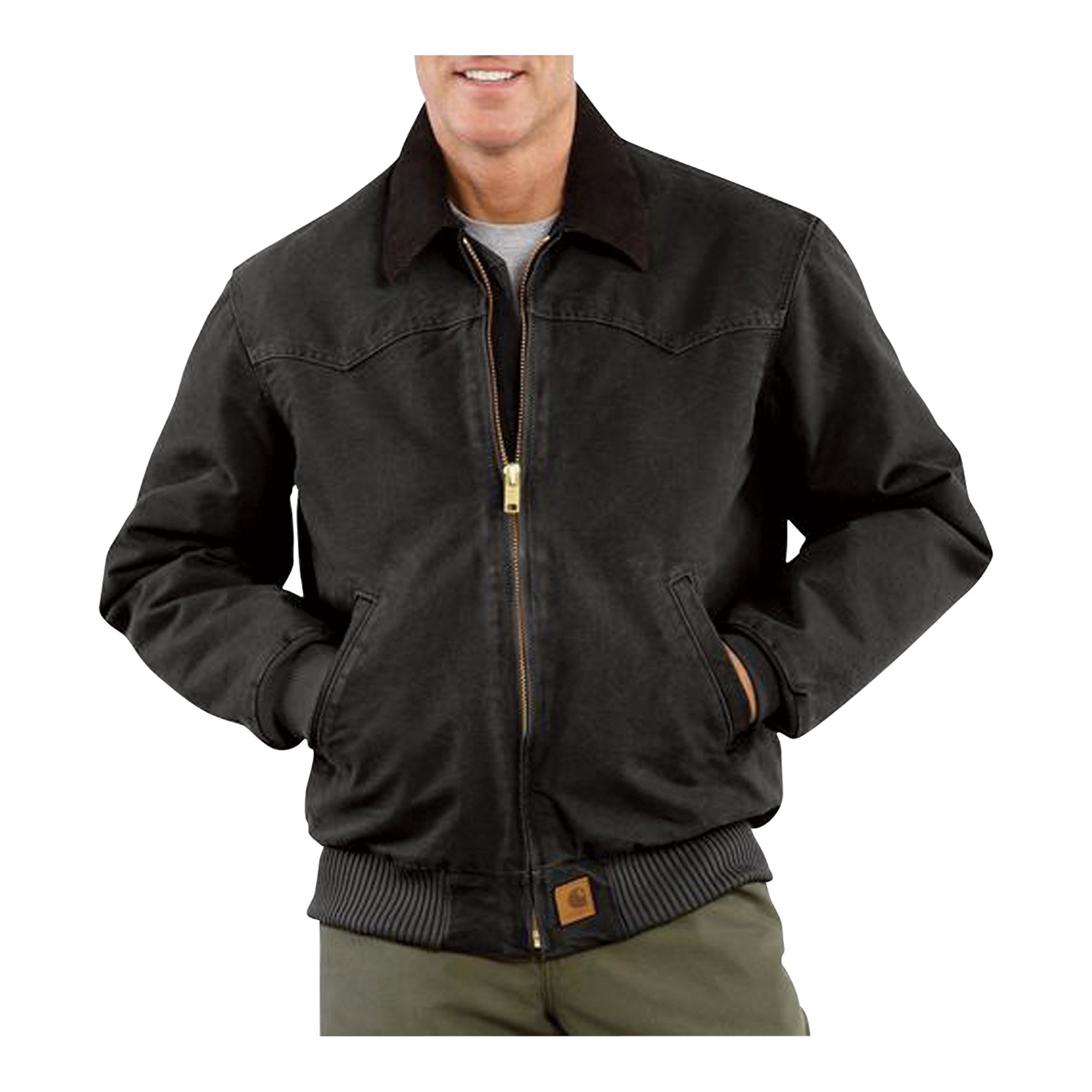 Carhartt Sandstone Santa Fe Jacket — Black, Medium, Model# J14 ...