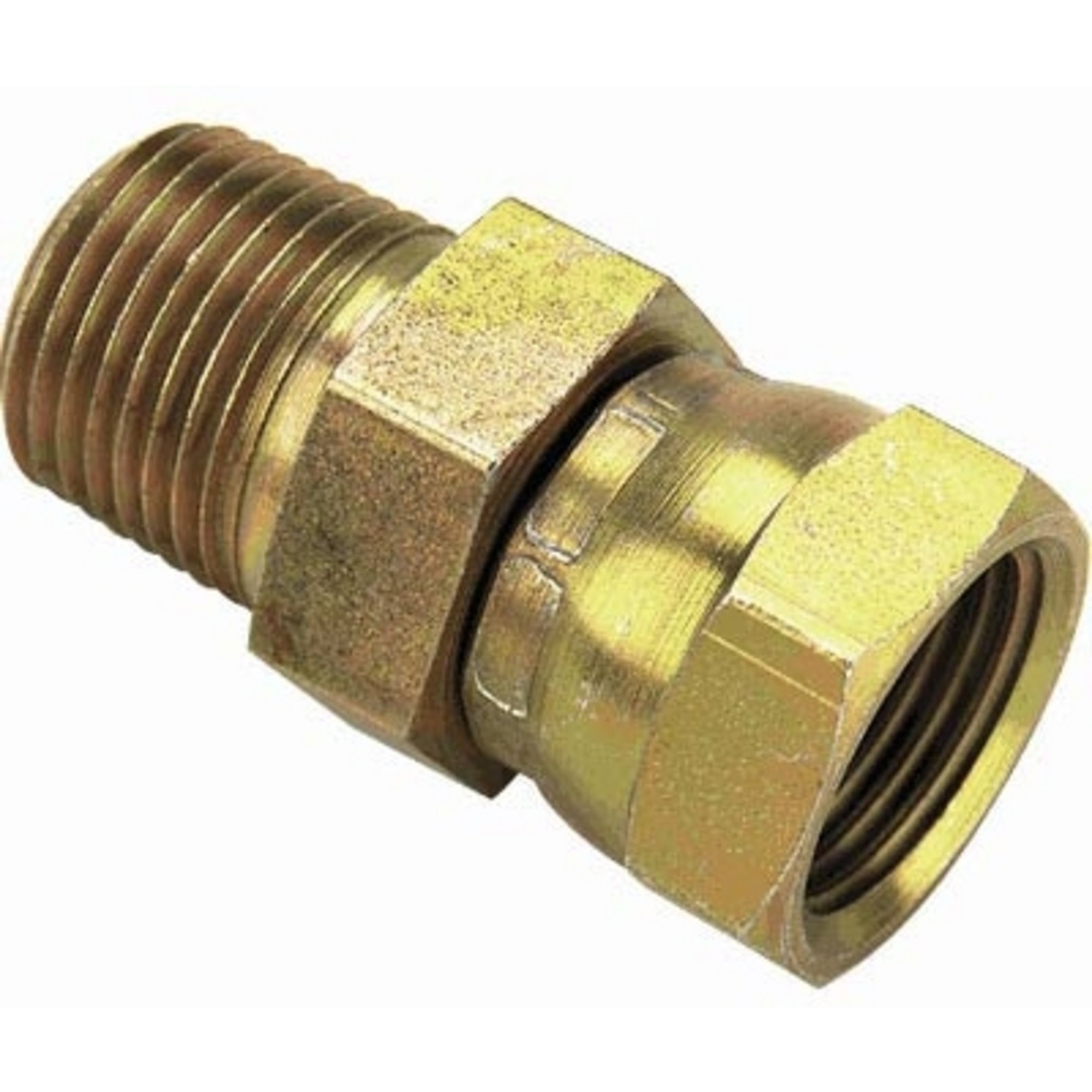 Buyers 1/4in. F NPSM x 3/8in. M NPTF Straight Swivel Adapter | Northern ...