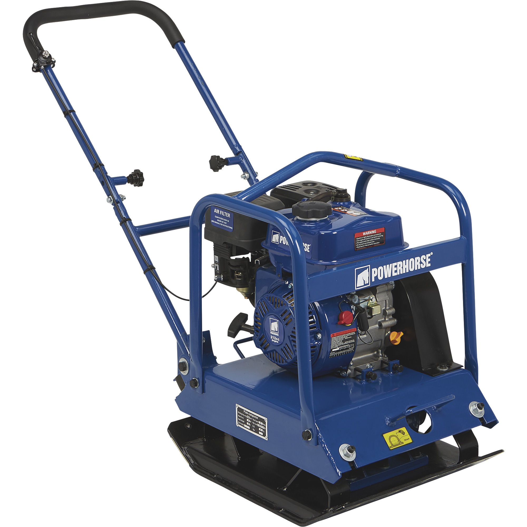 Powerhorse Single-Direction Plate Compactor with 7 HP Powerhorse Engine ...