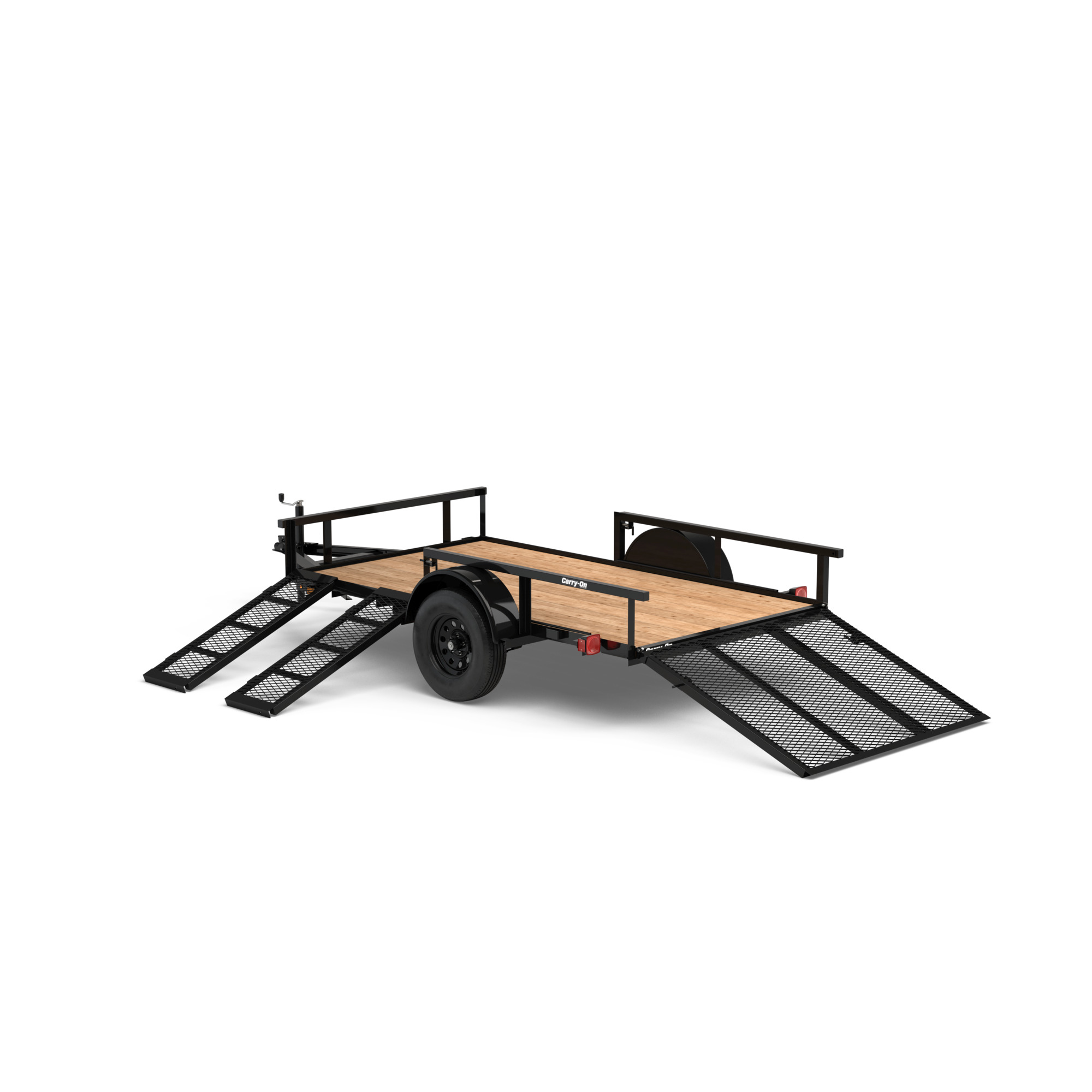Carry-On 5.5ft. x 10ft. Wood Floor Trailer with Ramp Sides, 2990-Lb ...