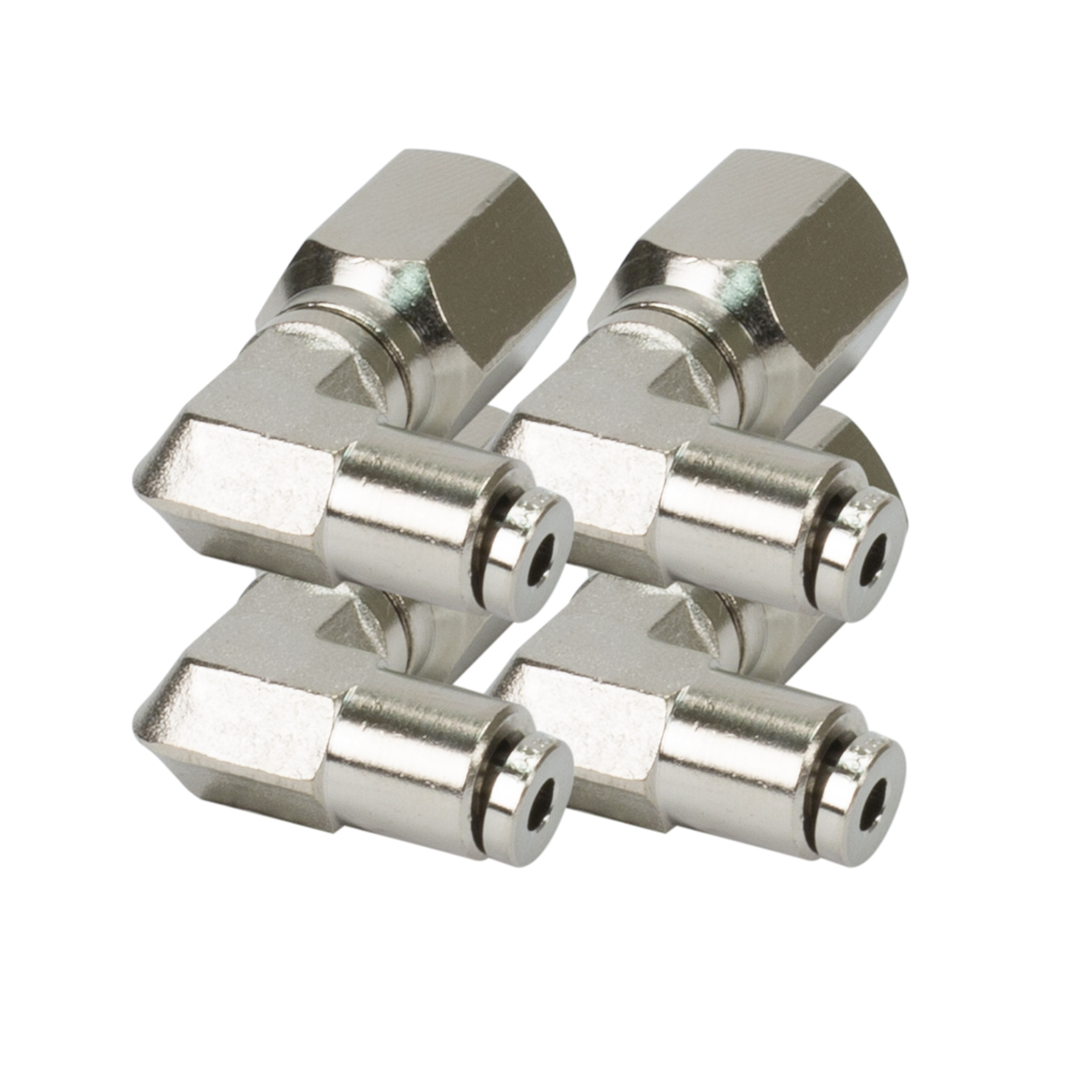 Viair 90 Degree Swivel Elbow PTC Fitting - 1/8in. NPT, Nickel-Plated ...