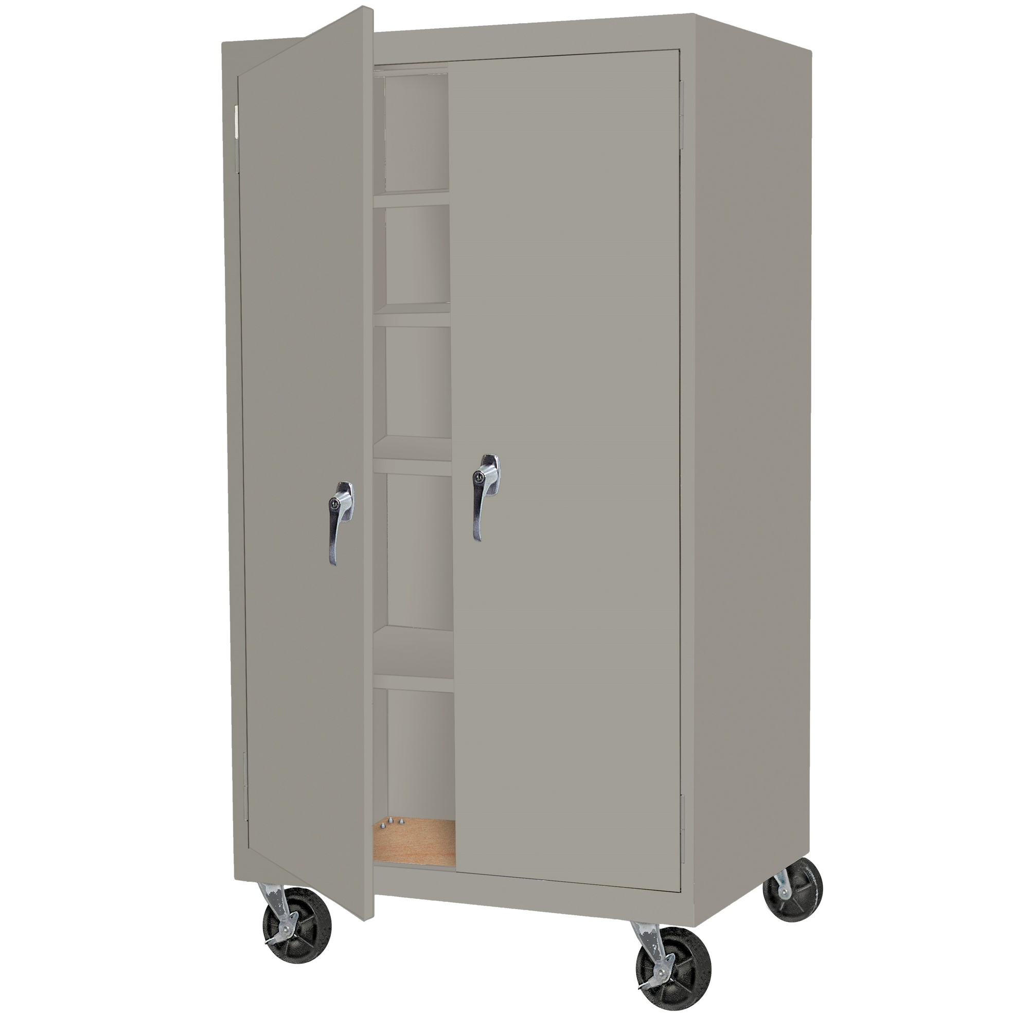 Steel Cabinets USA, 48in.x 24in.x 72in. Gray Mobile Cabinet Fully ...