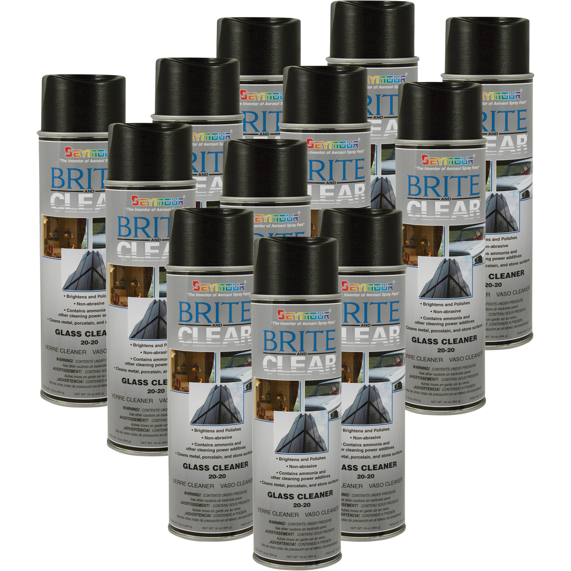 Seymour Brite & Clear Glass Cleaner — 20-Oz. Can, Model# 20-020 ...