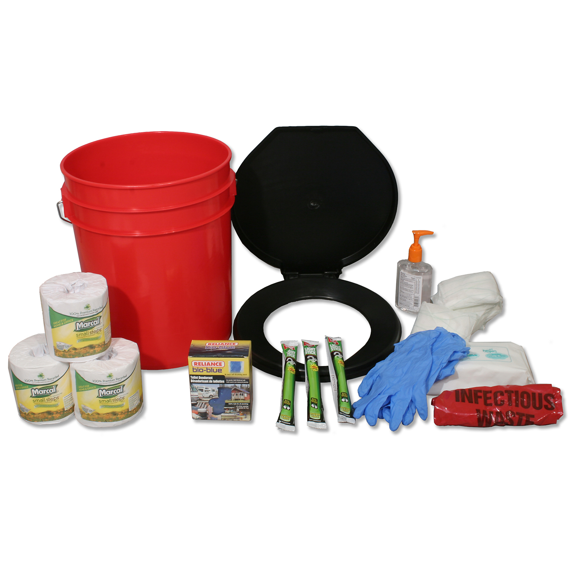 Ready America, 10-Person Lockdown Toilet Kit, Pieces (qty.) 31, Model ...